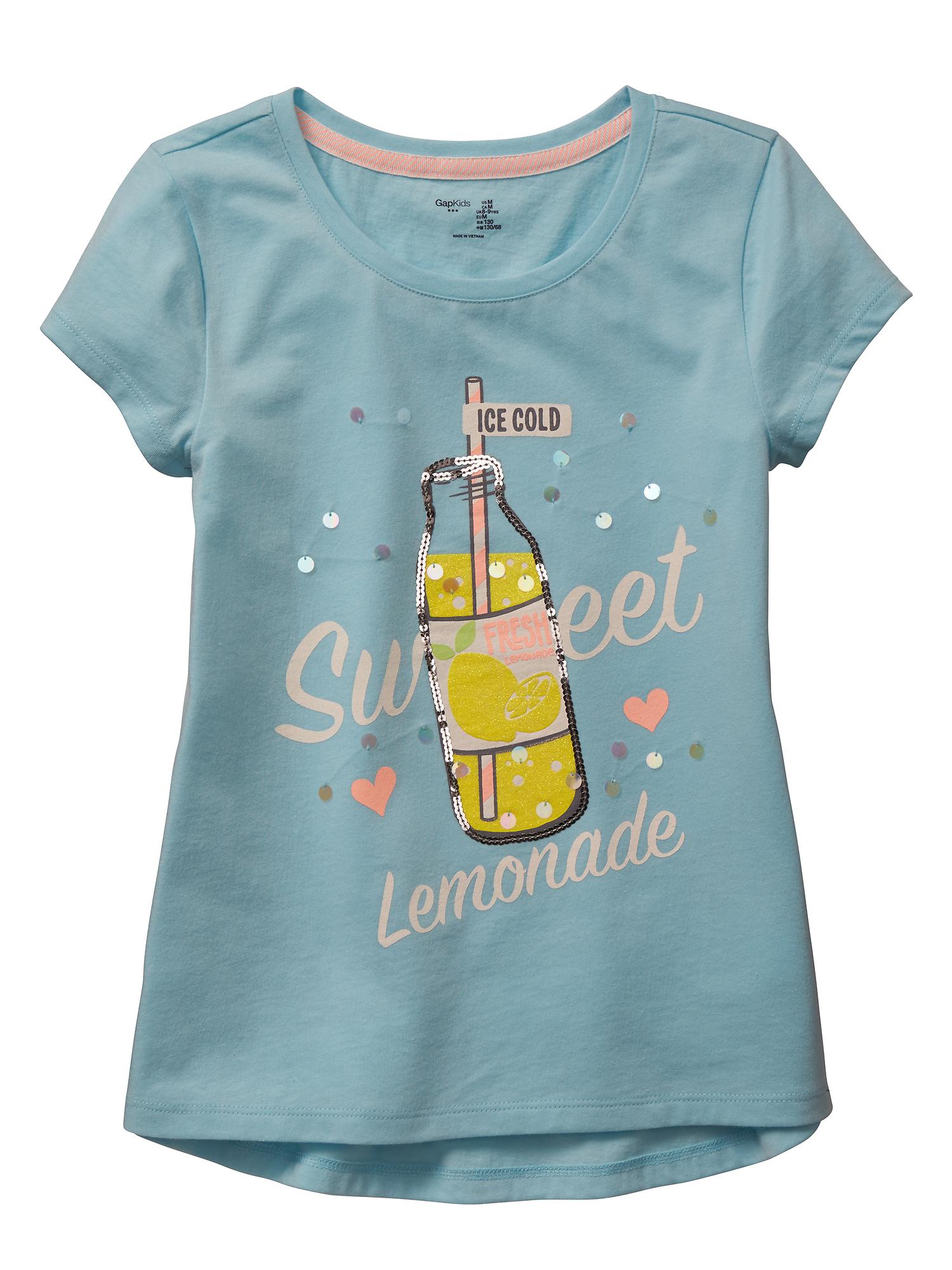 Factory embellished hi-lo graphic tee | Gap Factory