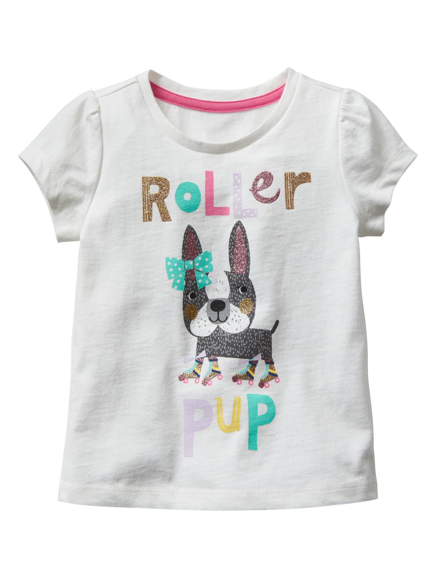 Factory shirred graphic tee | Gap Factory