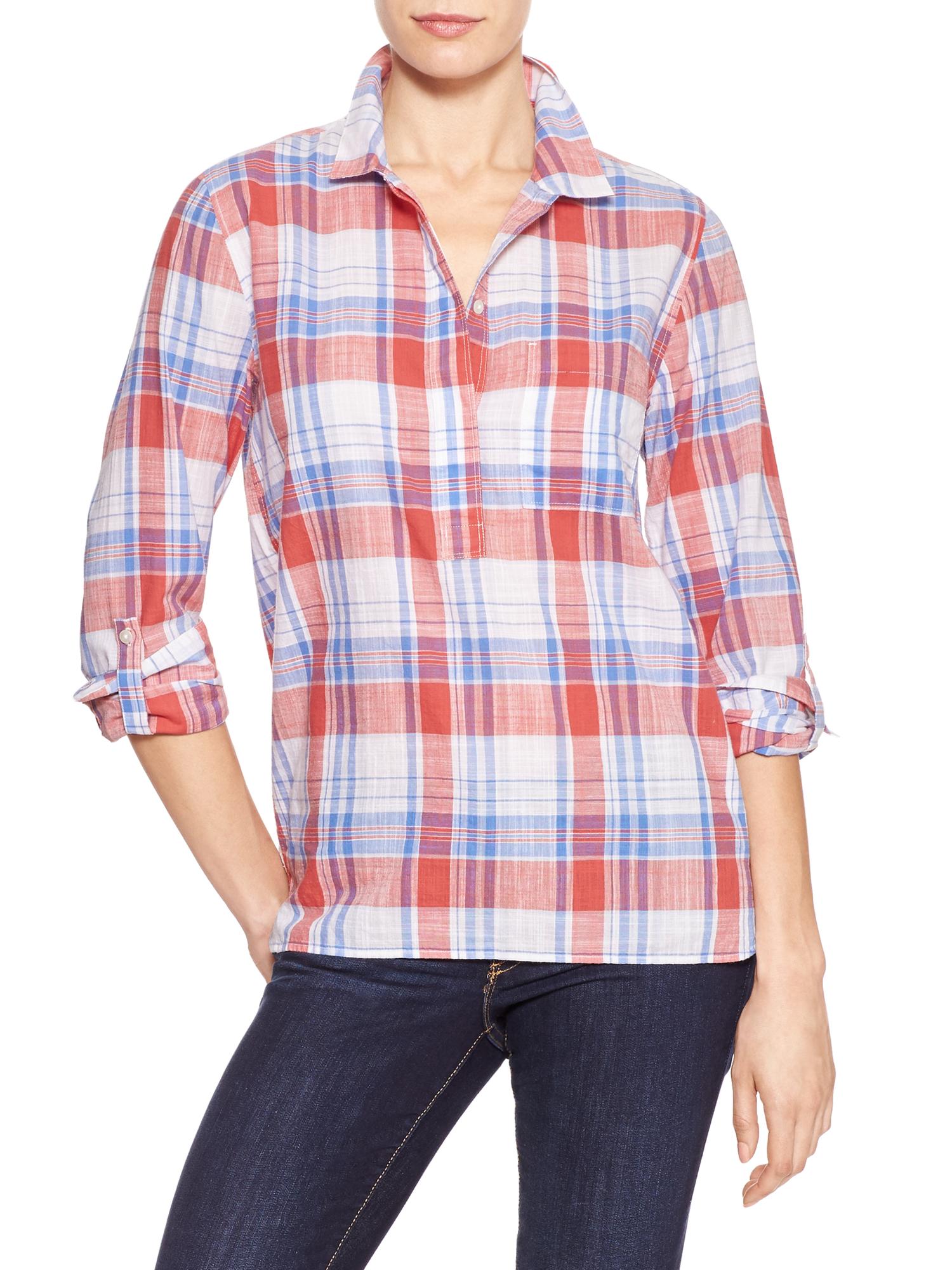 Factory print convertible shirt | Gap Factory