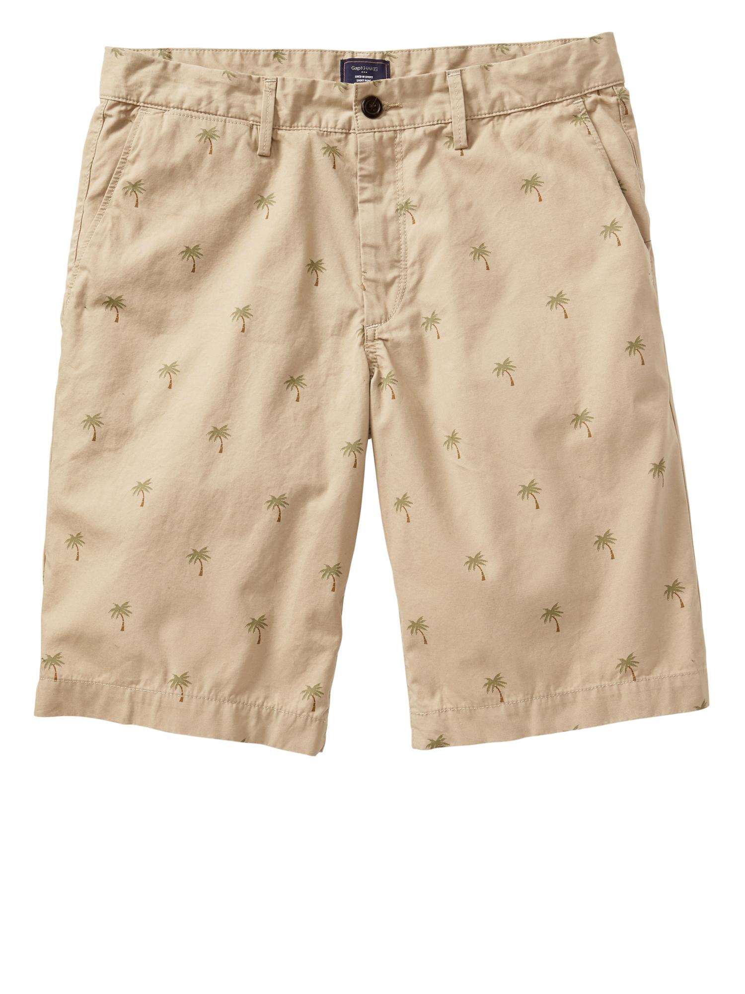 Factory lived in print flat front shorts (11") | Gap Factory