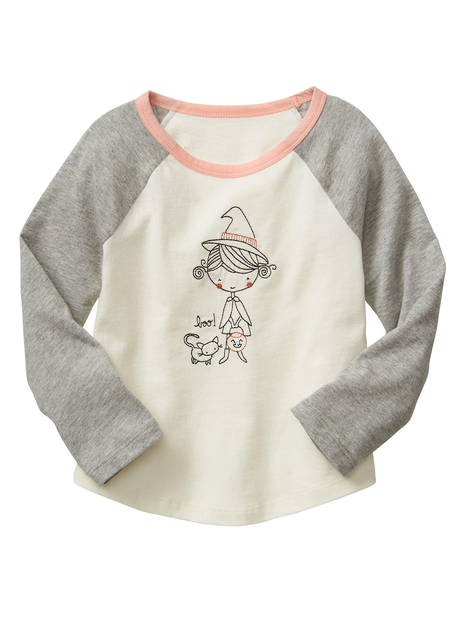 Contrast raglan witch tee | Gap Factory
