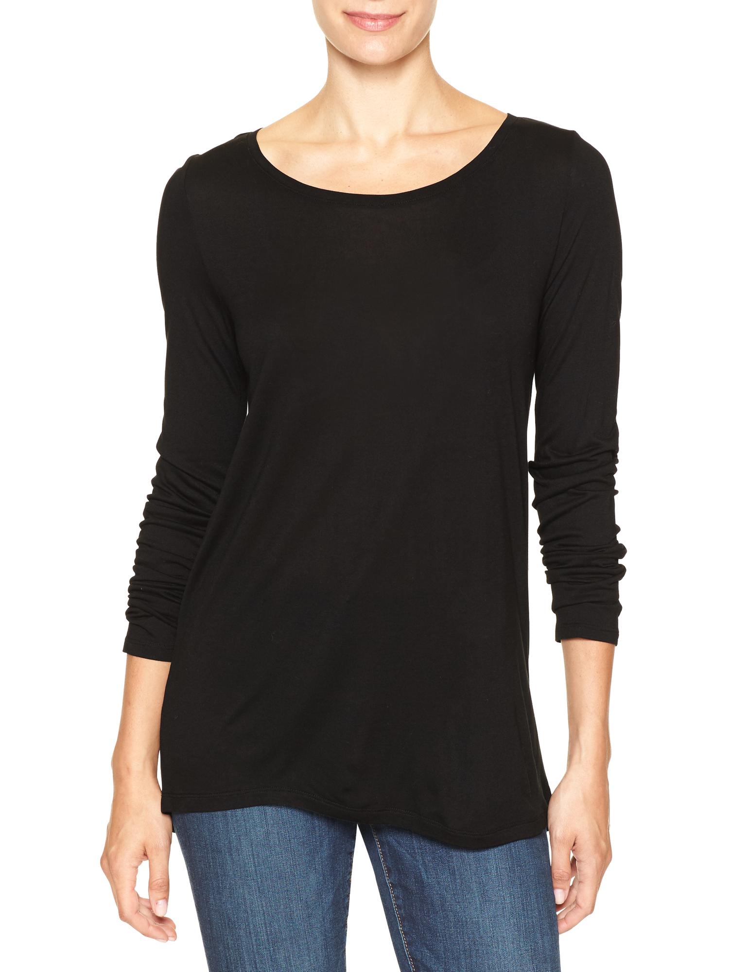 Luxe long-sleeve tee | Gap Factory