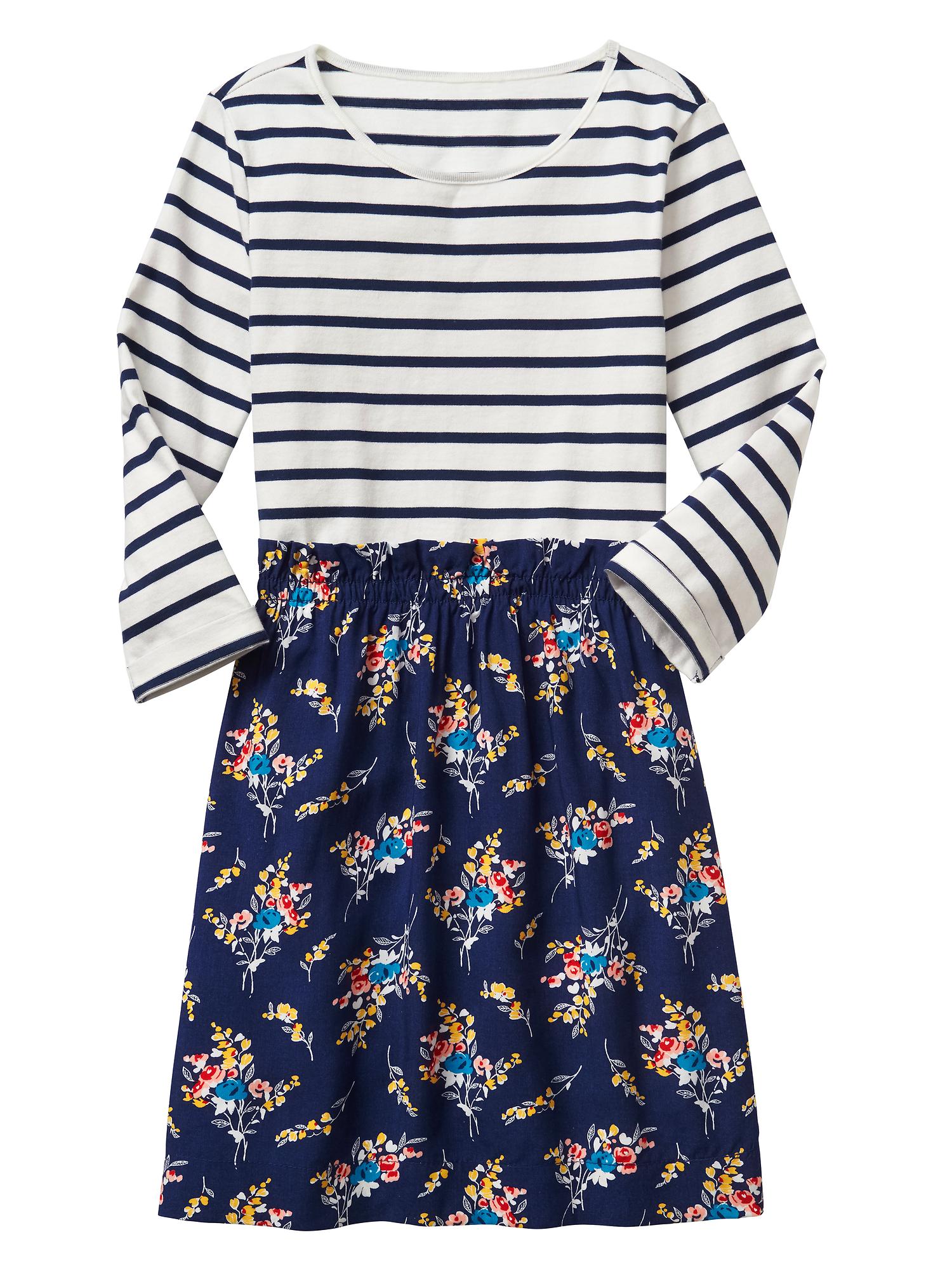 Mix-print dress | Gap Factory