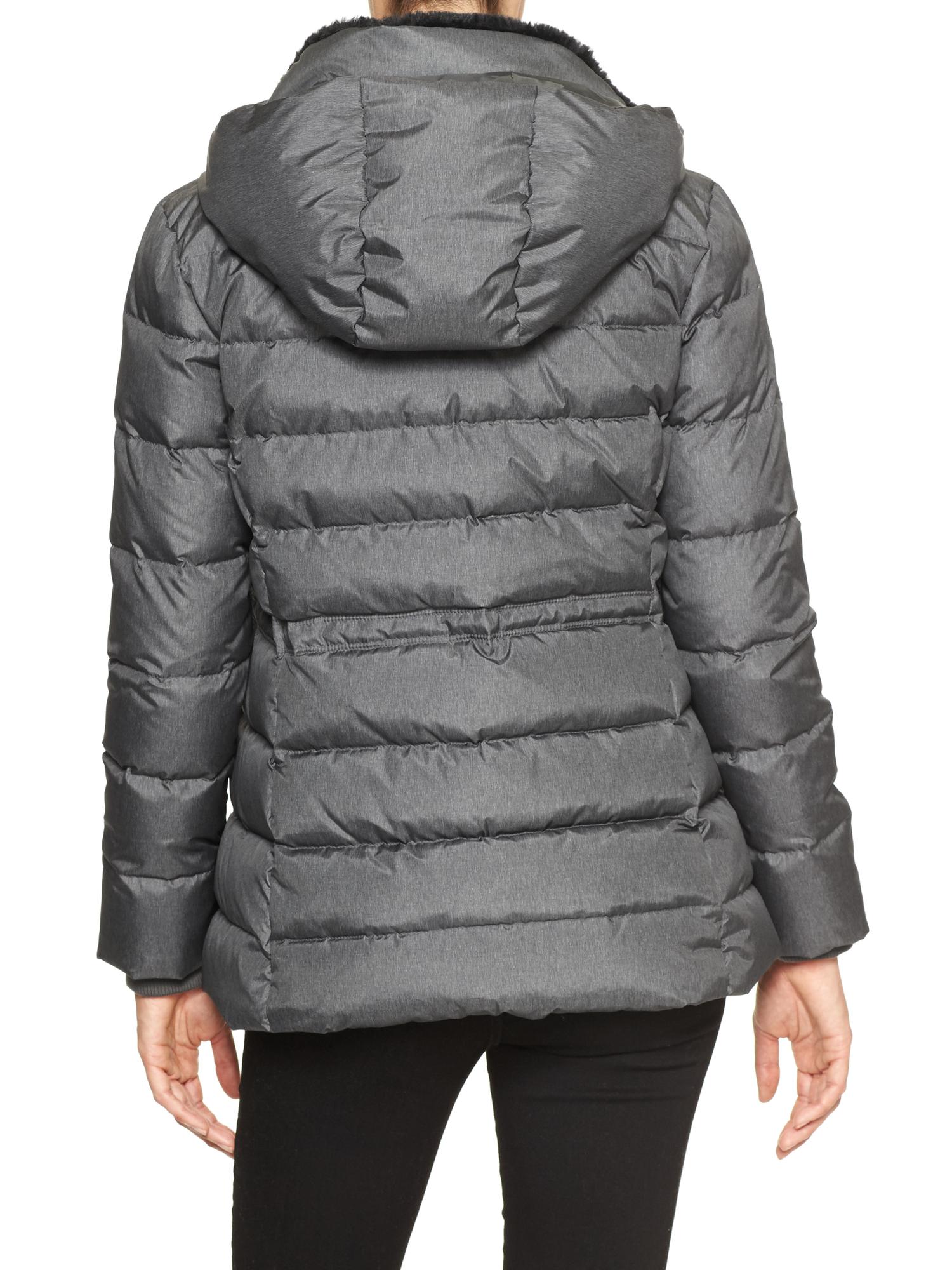 Faux fur puffer jacket | Gap Factory