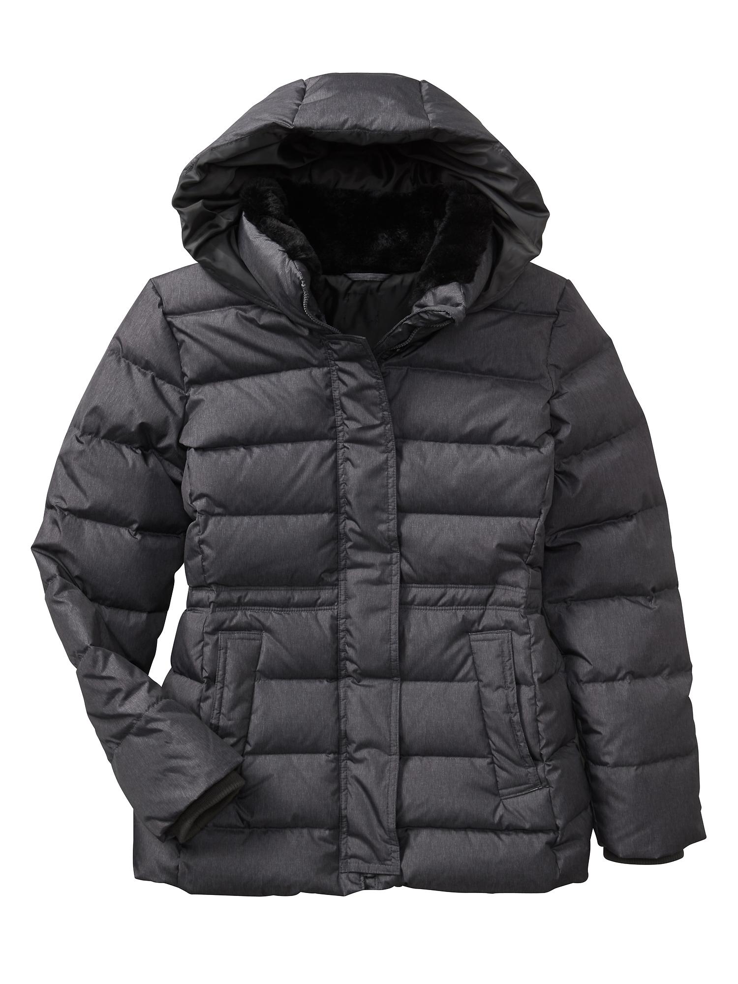 Faux fur puffer jacket | Gap Factory