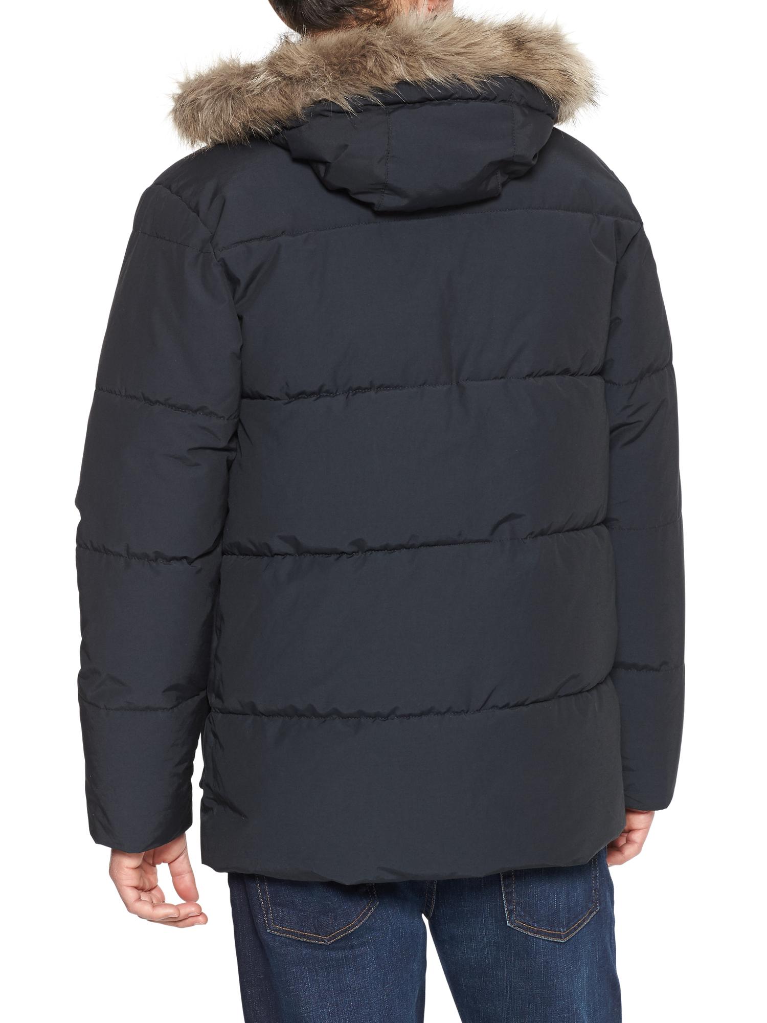 Quilted faux fur puffer jacket | Gap Factory