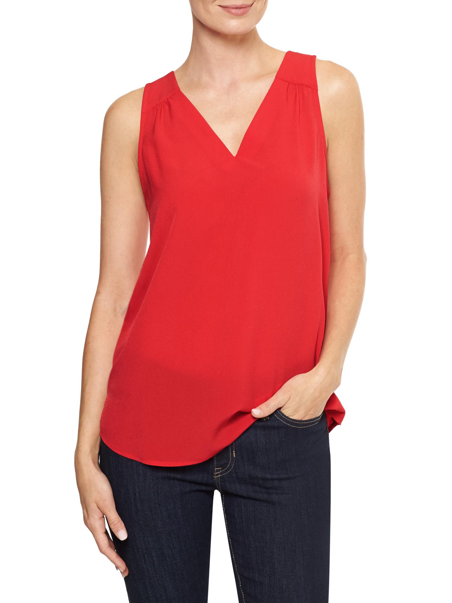 V-neck keyhole tank | Gap Factory