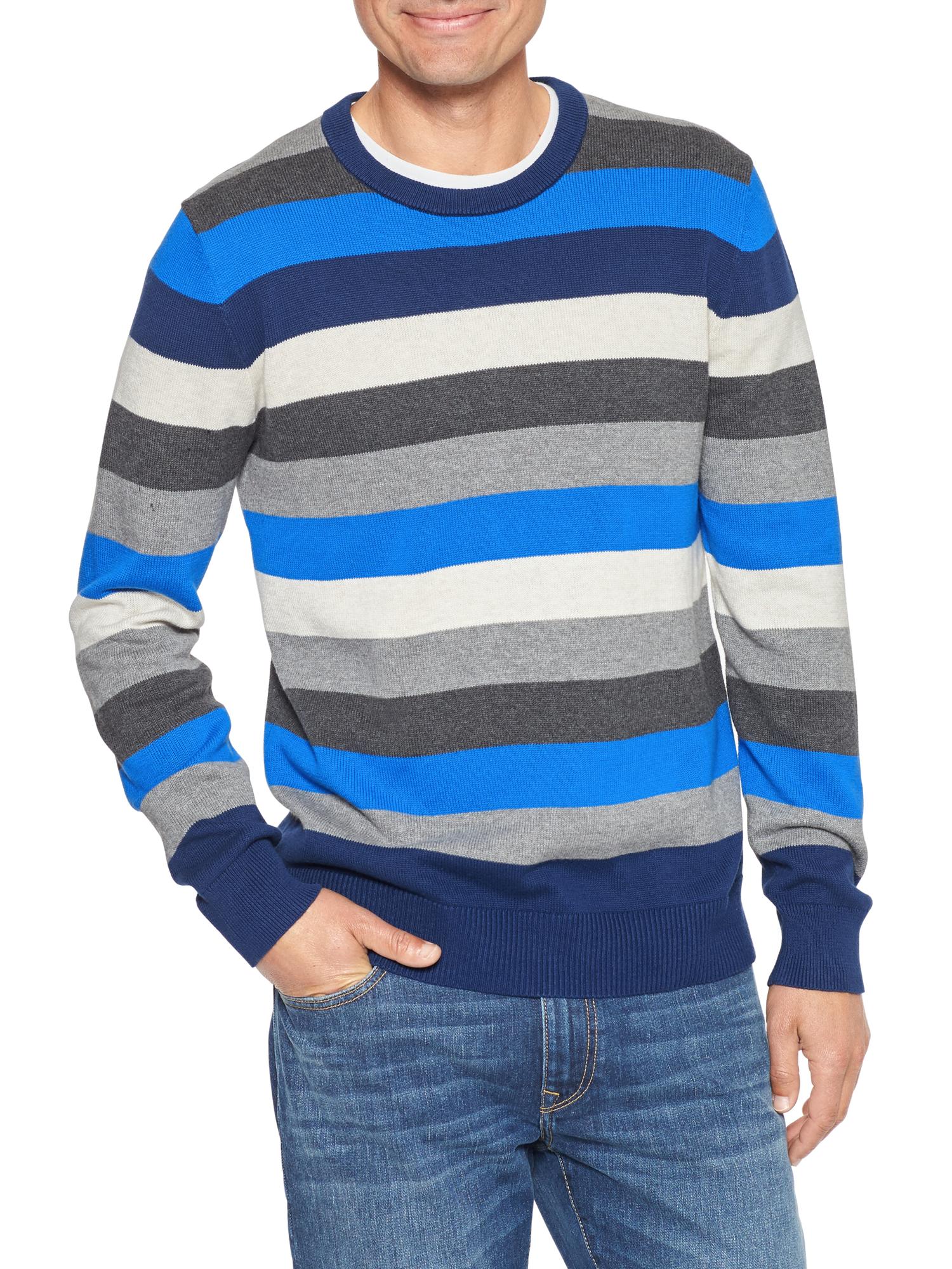 Multi-stripe crewneck sweater | Gap Factory