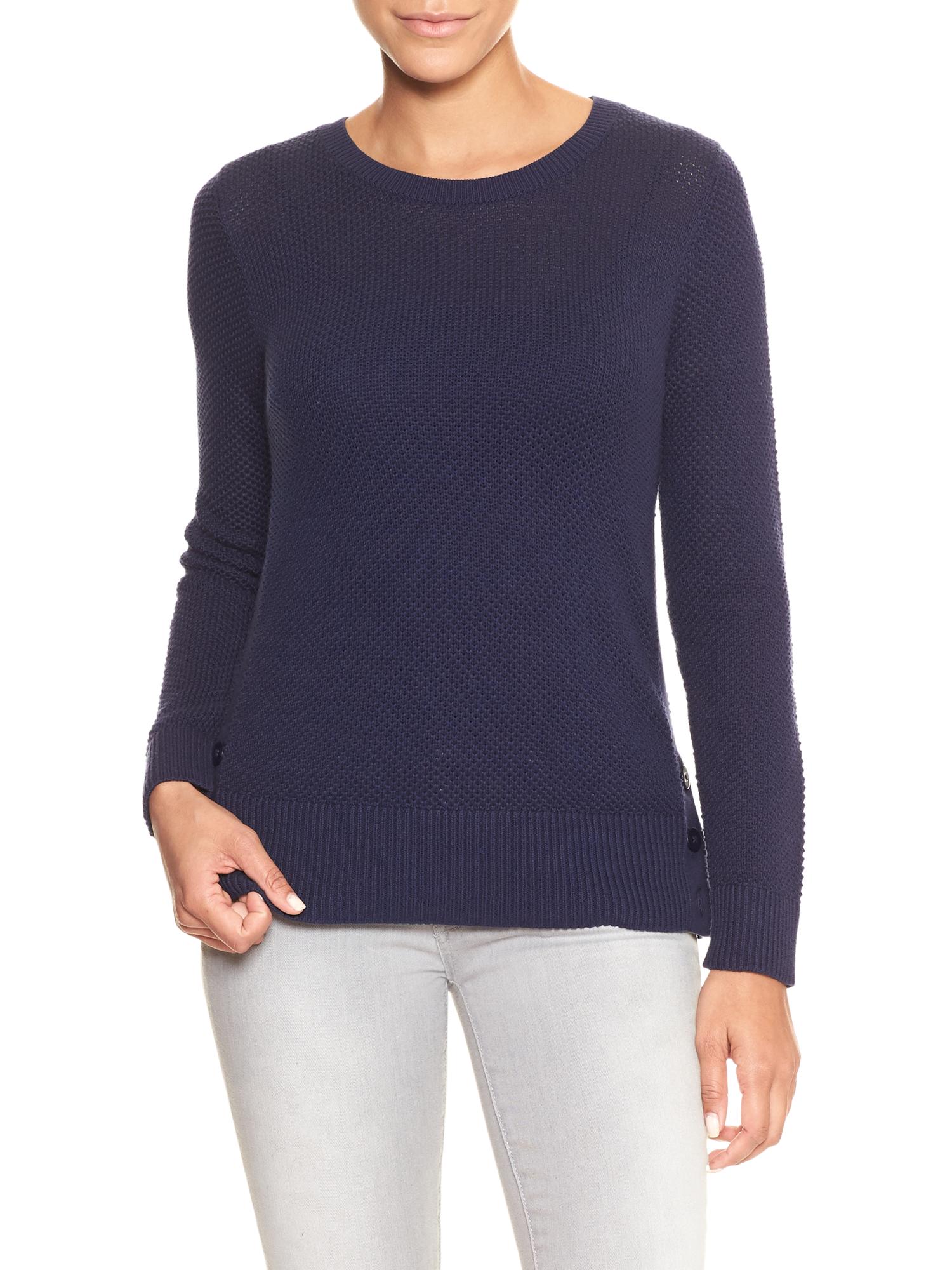 Button-hem sweater | Gap Factory