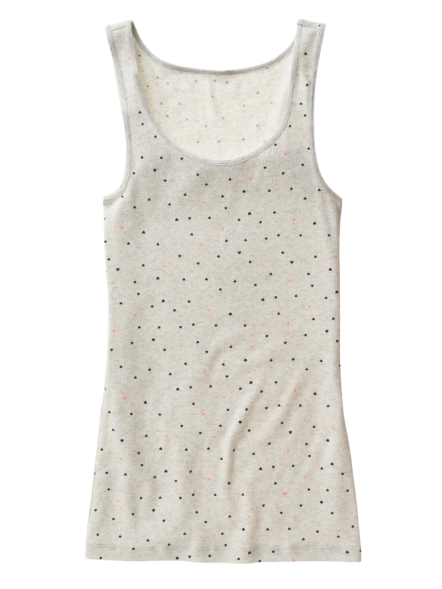 Print ribbed tank | Gap Factory