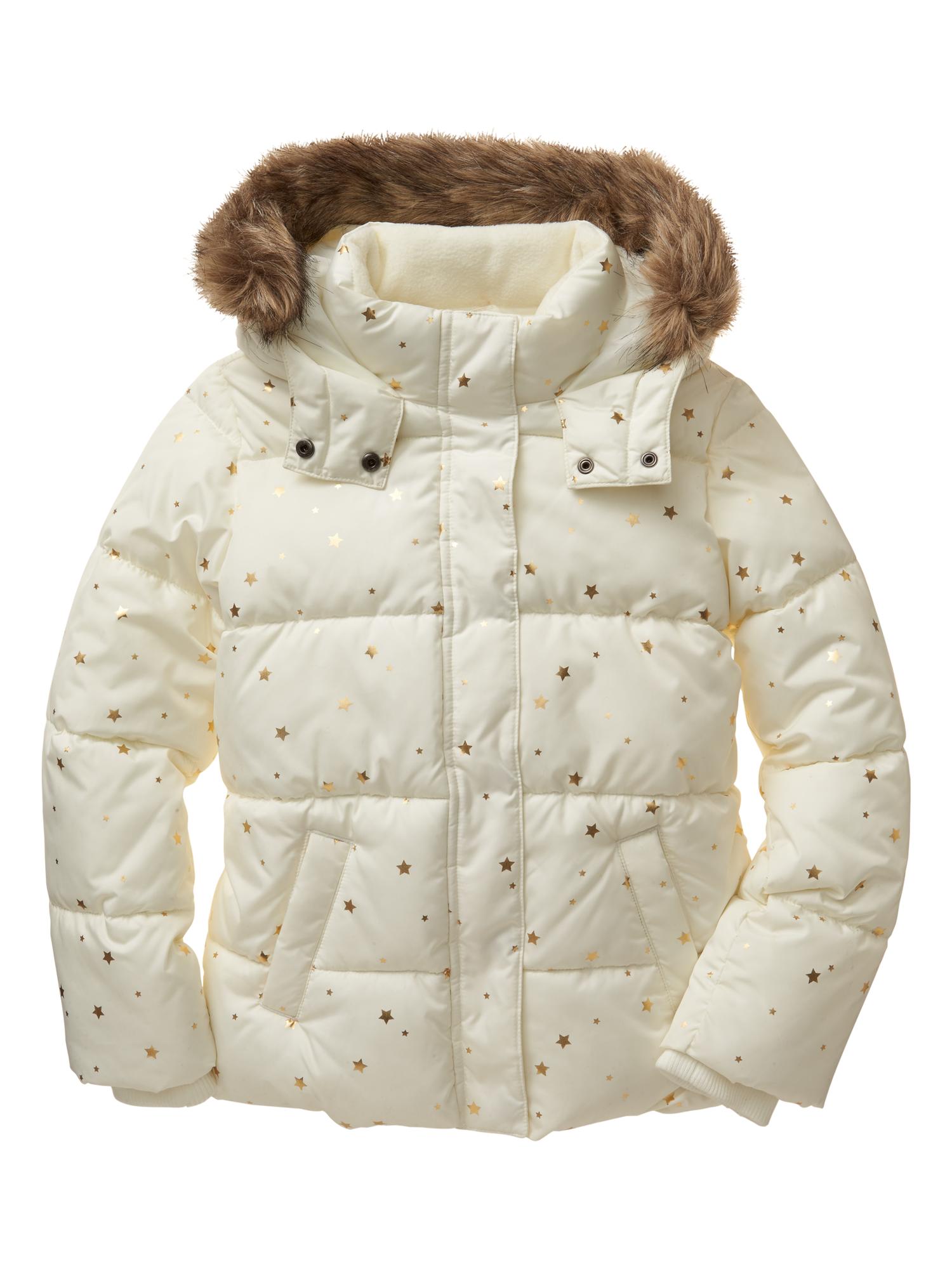 Warmest print quilted jacket | Gap Factory