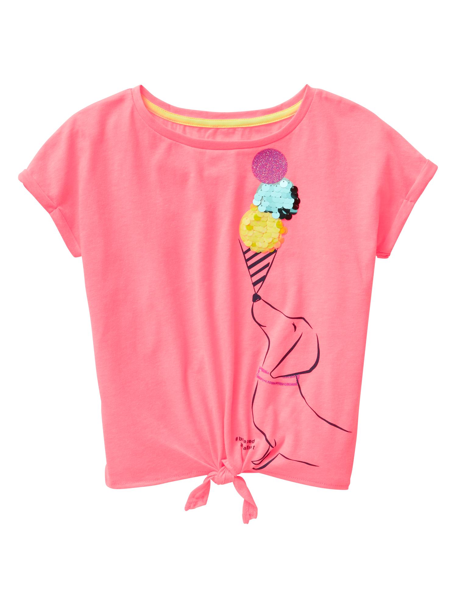 Embellished graphic knot tee | Gap Factory