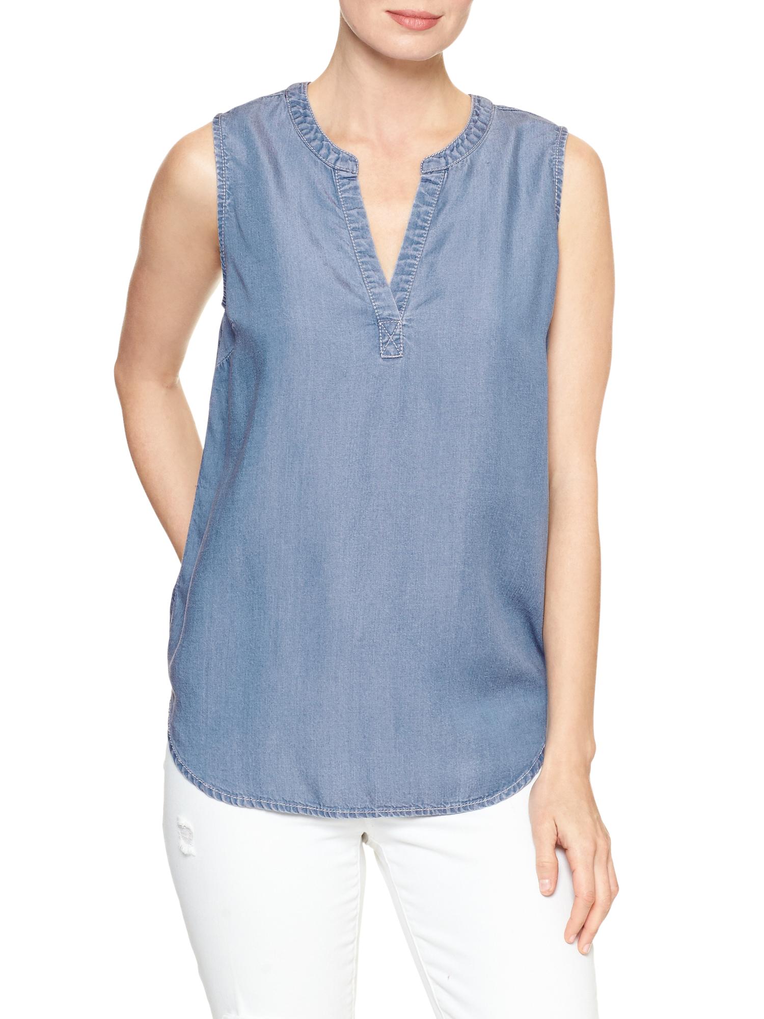 TENCEL™ split-neck tank | Gap Factory