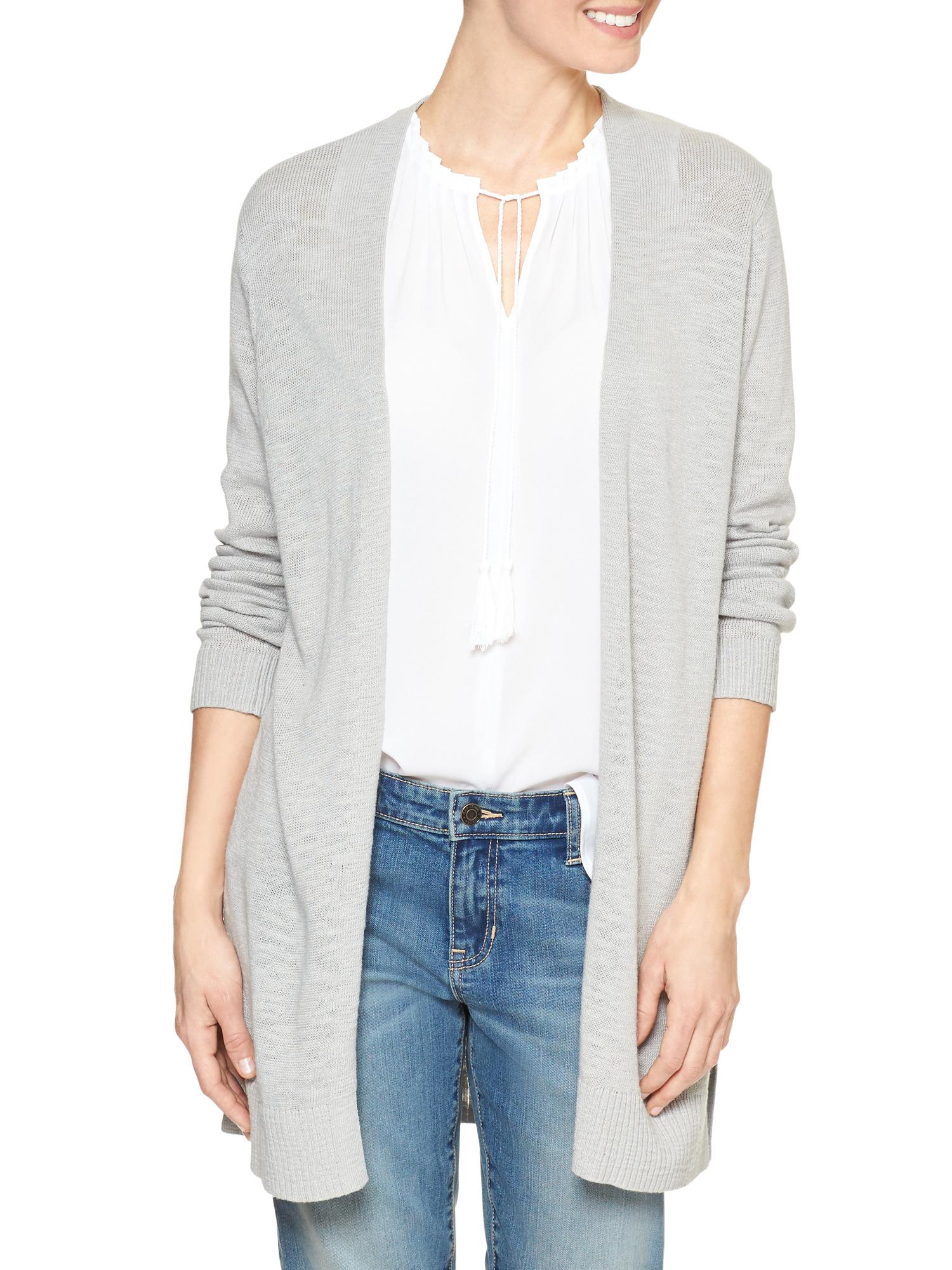 Open-front slub cardigan | Gap Factory