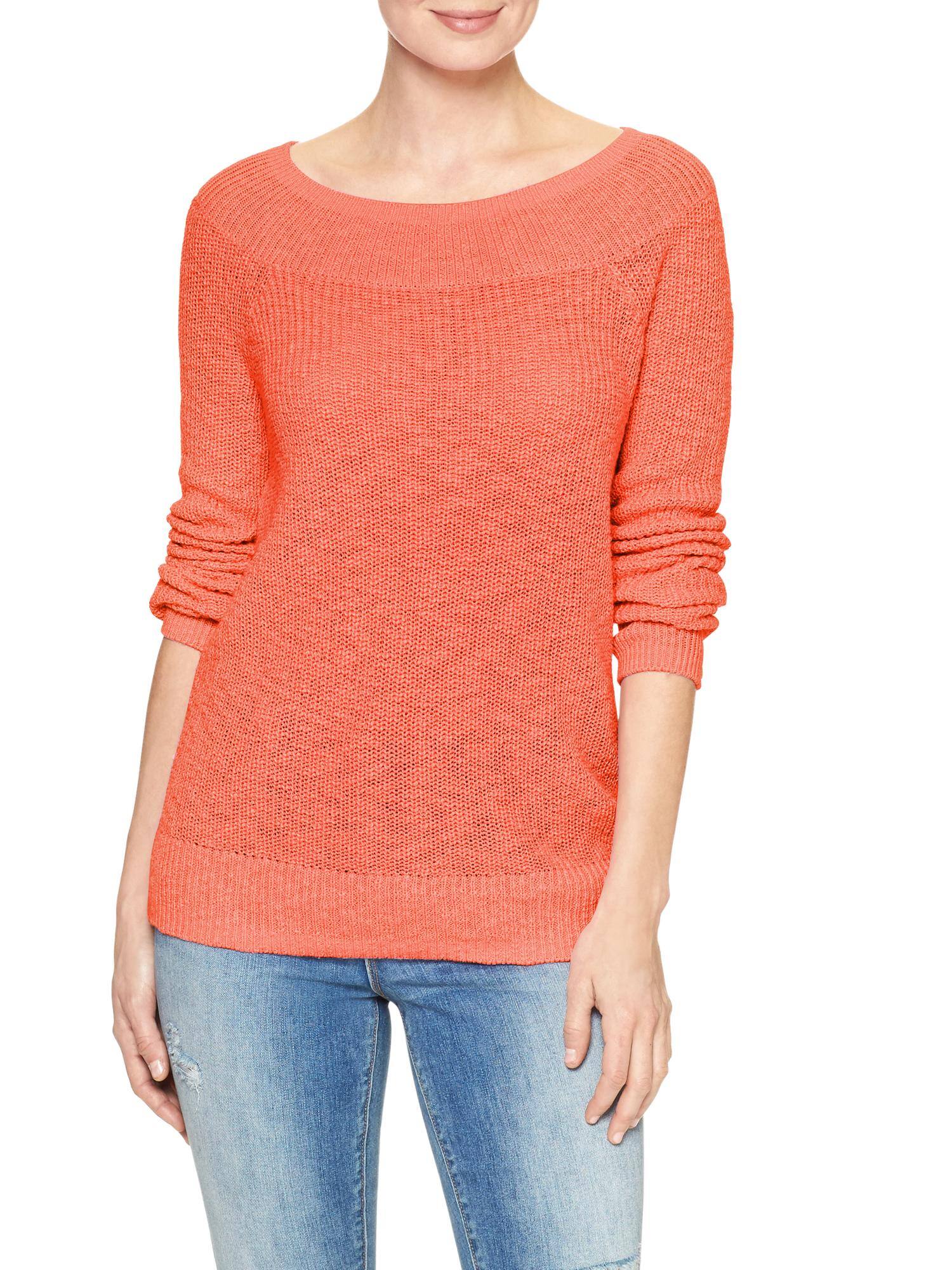 Slub off-shoulder sweater | Gap Factory