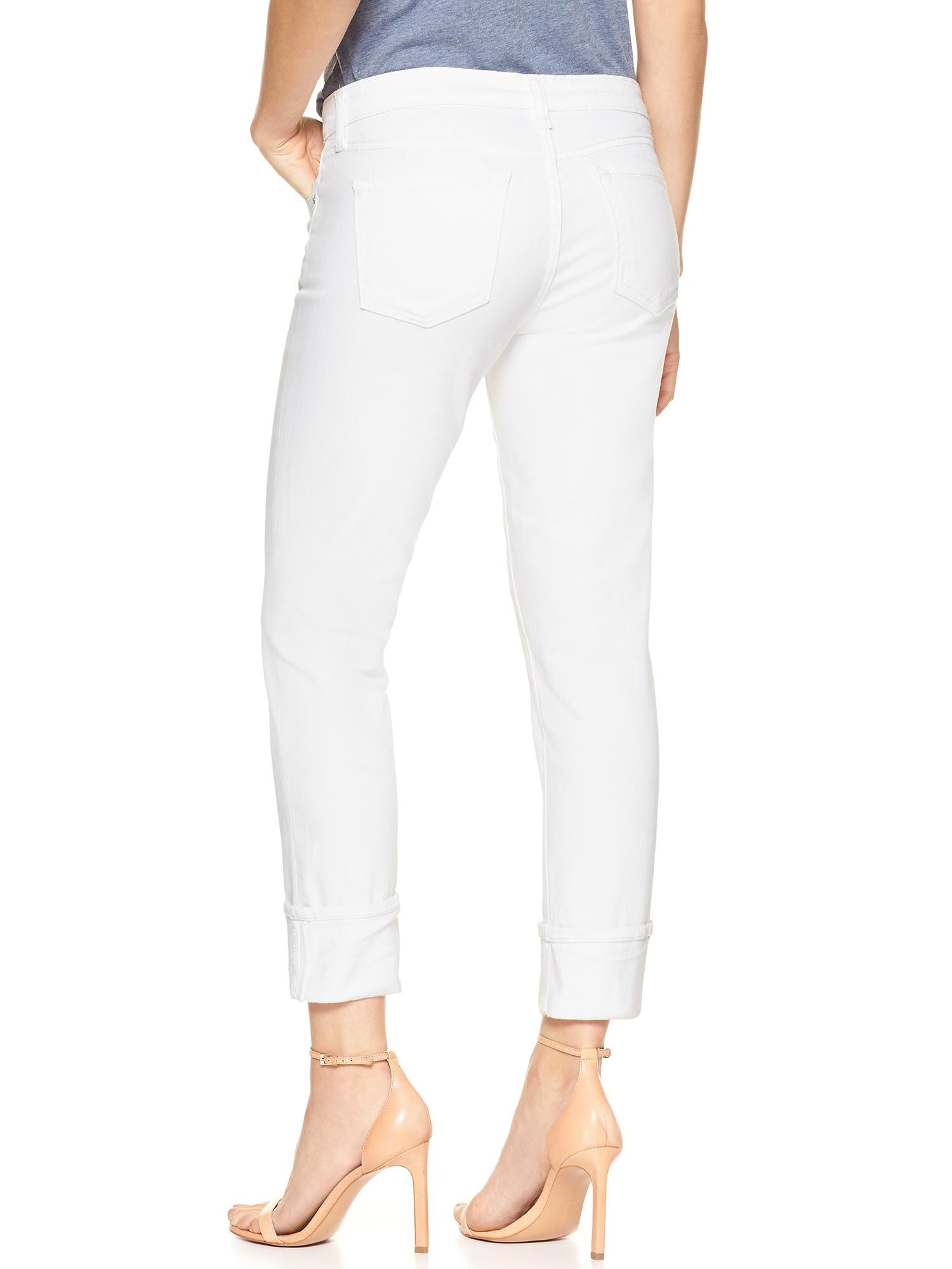 Mid Rise Straight Cuff Jeans | Gap Factory