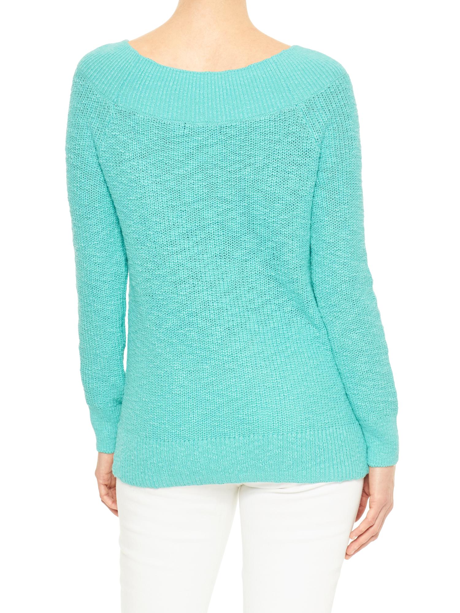 Slub off-shoulder sweater | Gap Factory