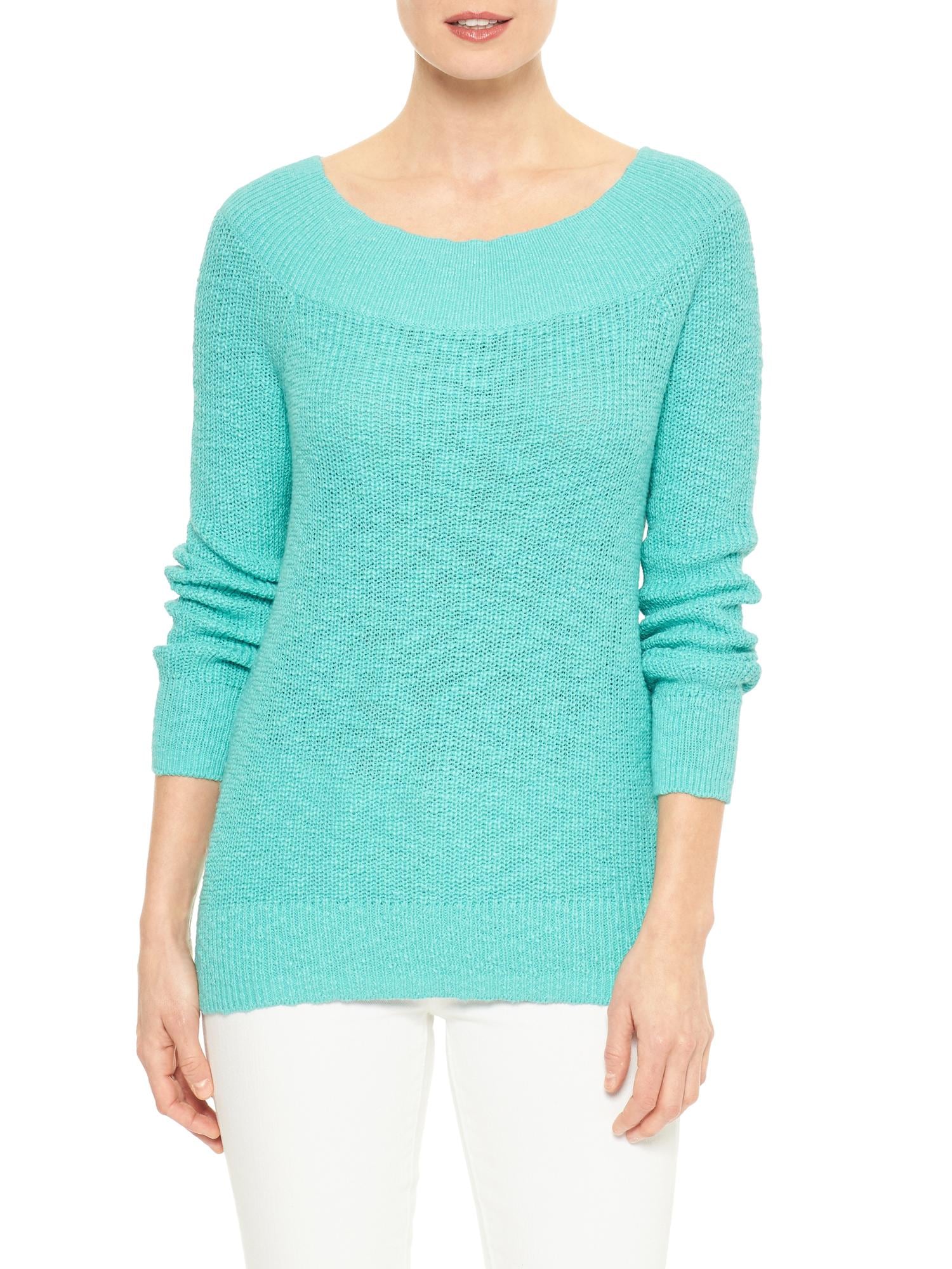 Slub off-shoulder sweater | Gap Factory