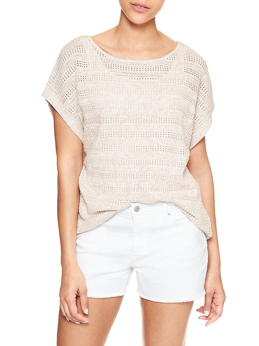 Open-stitch short-sleeve sweater | Gap Factory