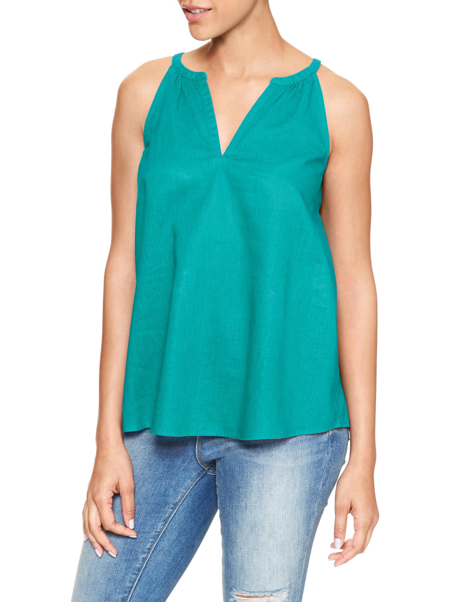 Split-neck halter tank | Gap Factory