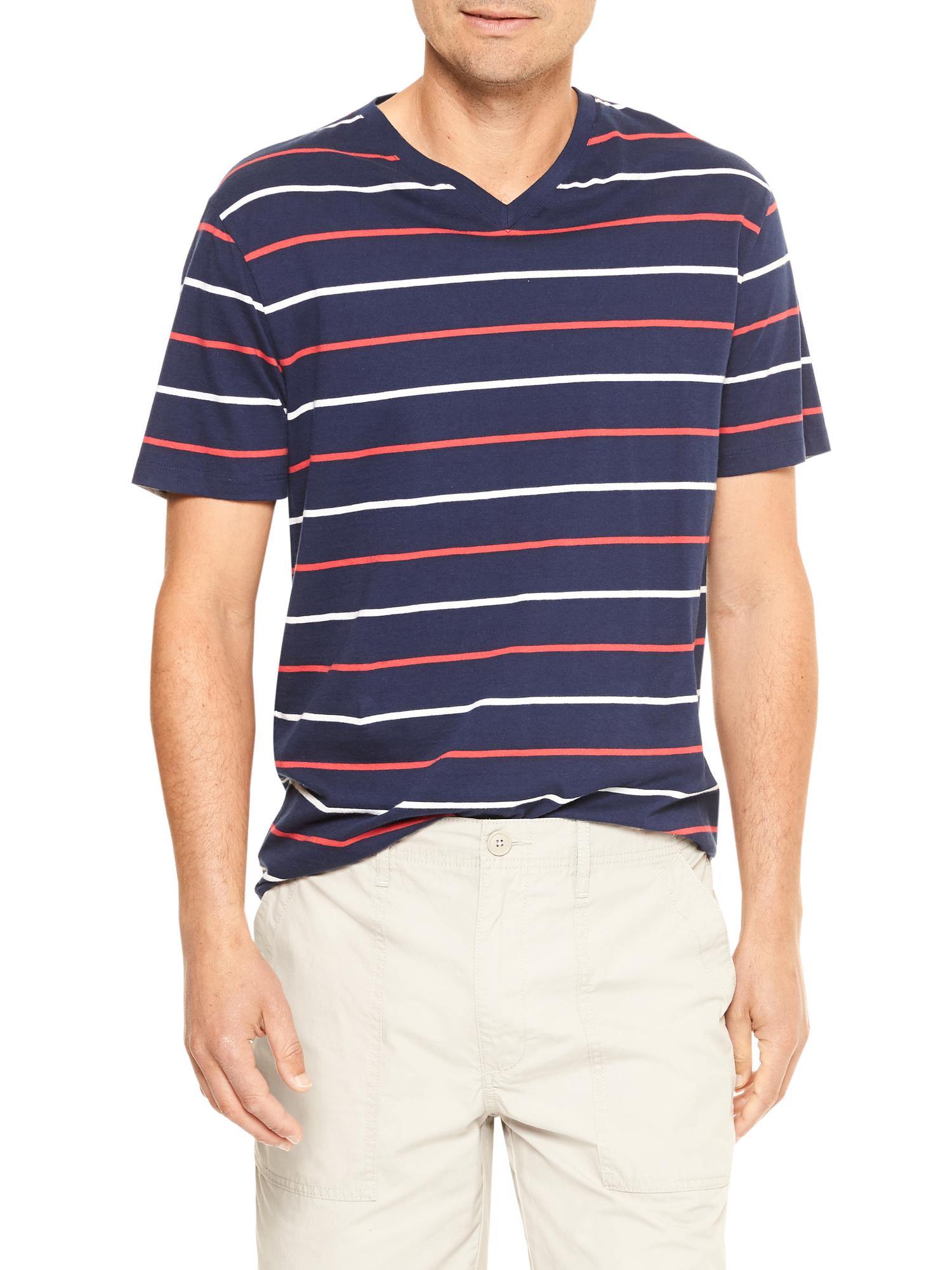 Everyday stripe V-neck tee | Gap Factory