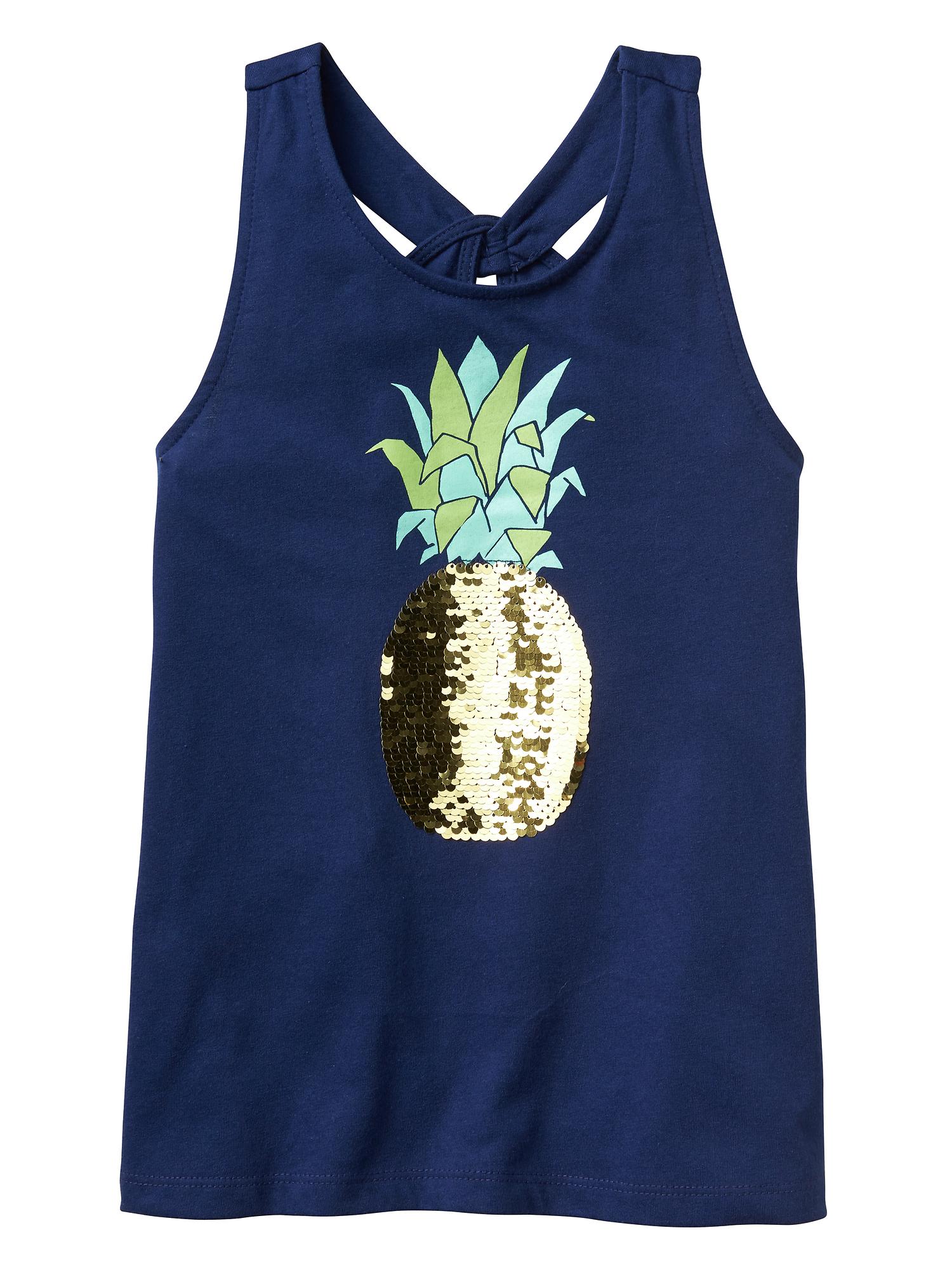 Embellished keyhole graphic tank | Gap Factory