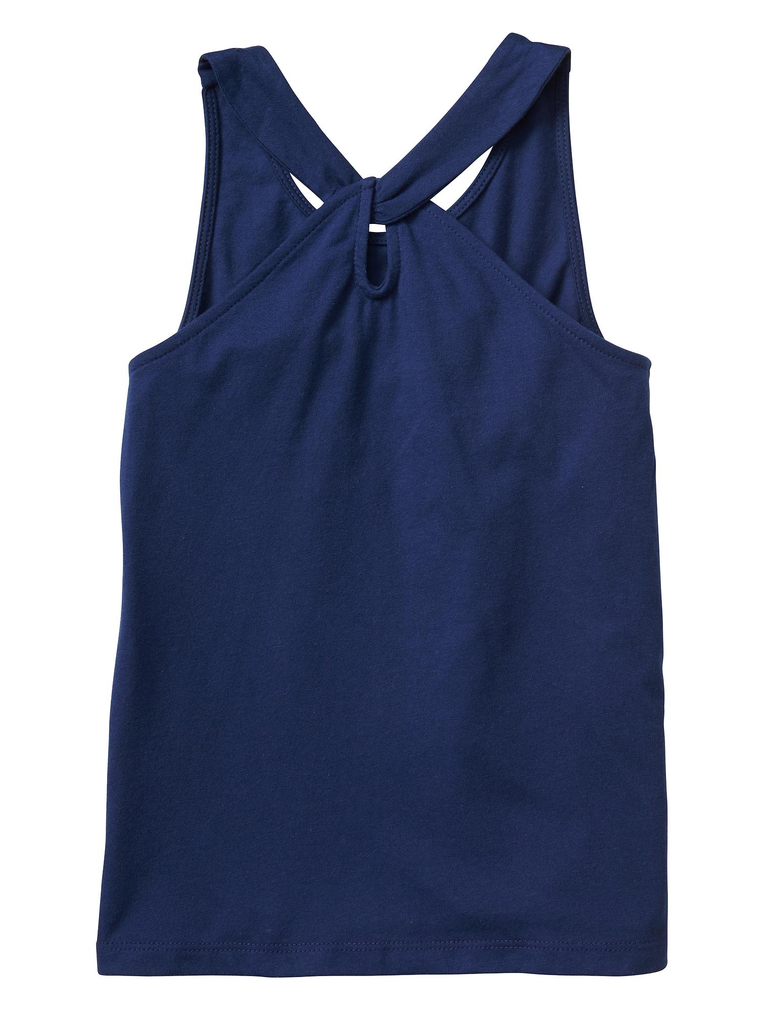 Embellished keyhole graphic tank | Gap Factory