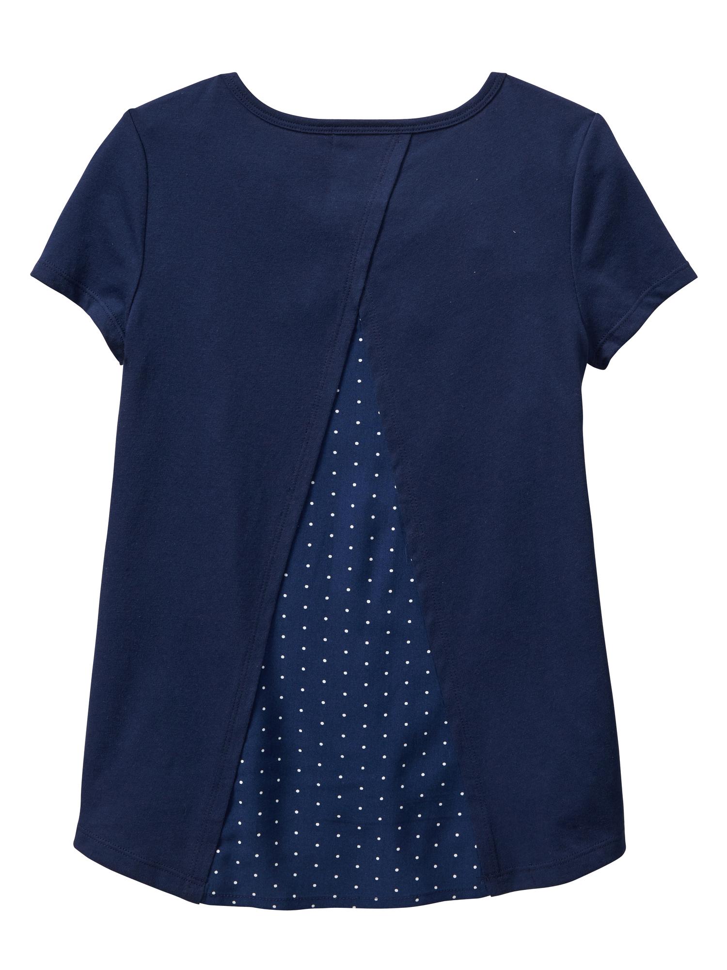 Print split-back tee | Gap Factory