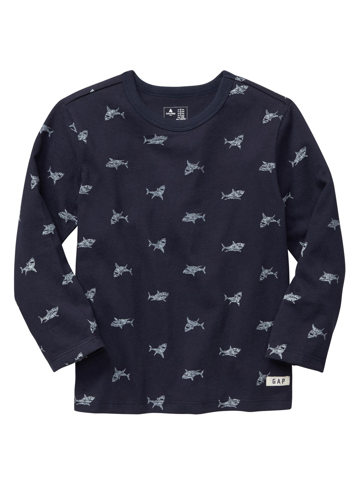 Animal print long-sleeve tee | Gap Factory