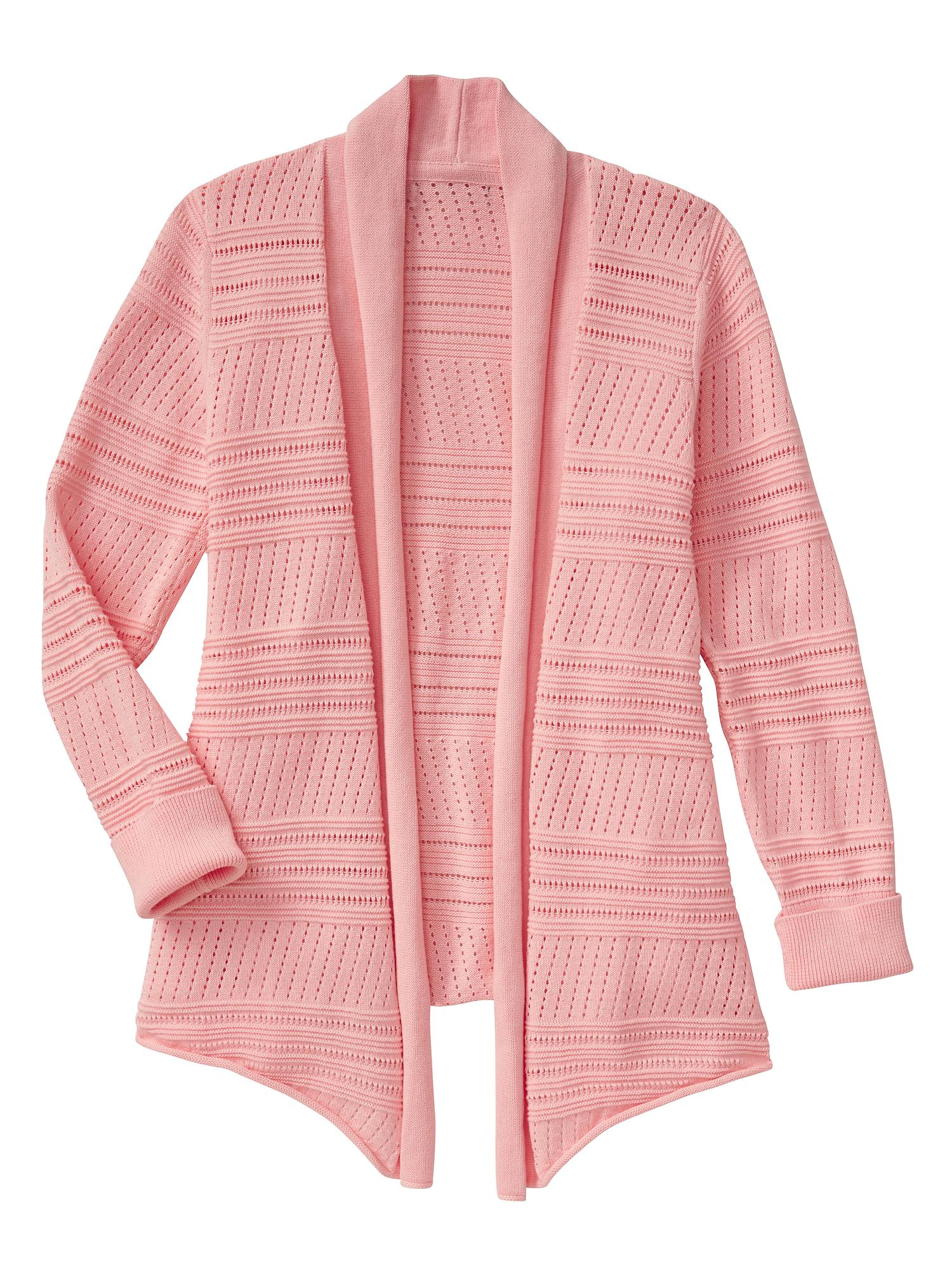 Pointelle open-front cardigan | Gap Factory