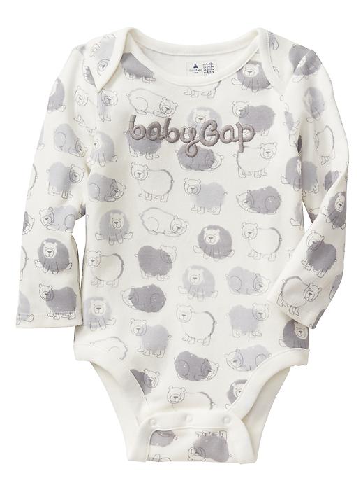 Bear print logo bodysuit | Gap Factory