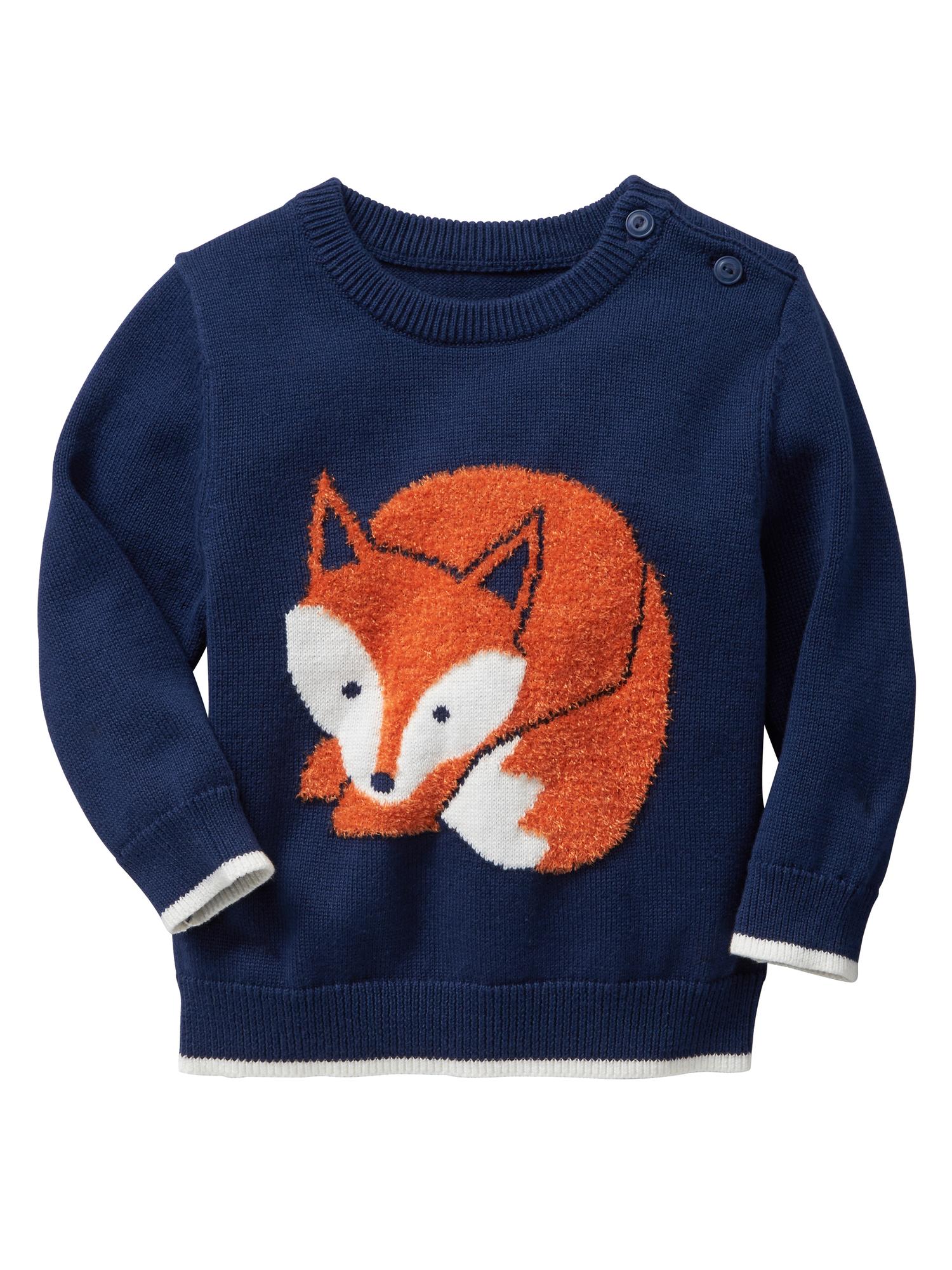 Intarsia fox sweater | Gap Factory