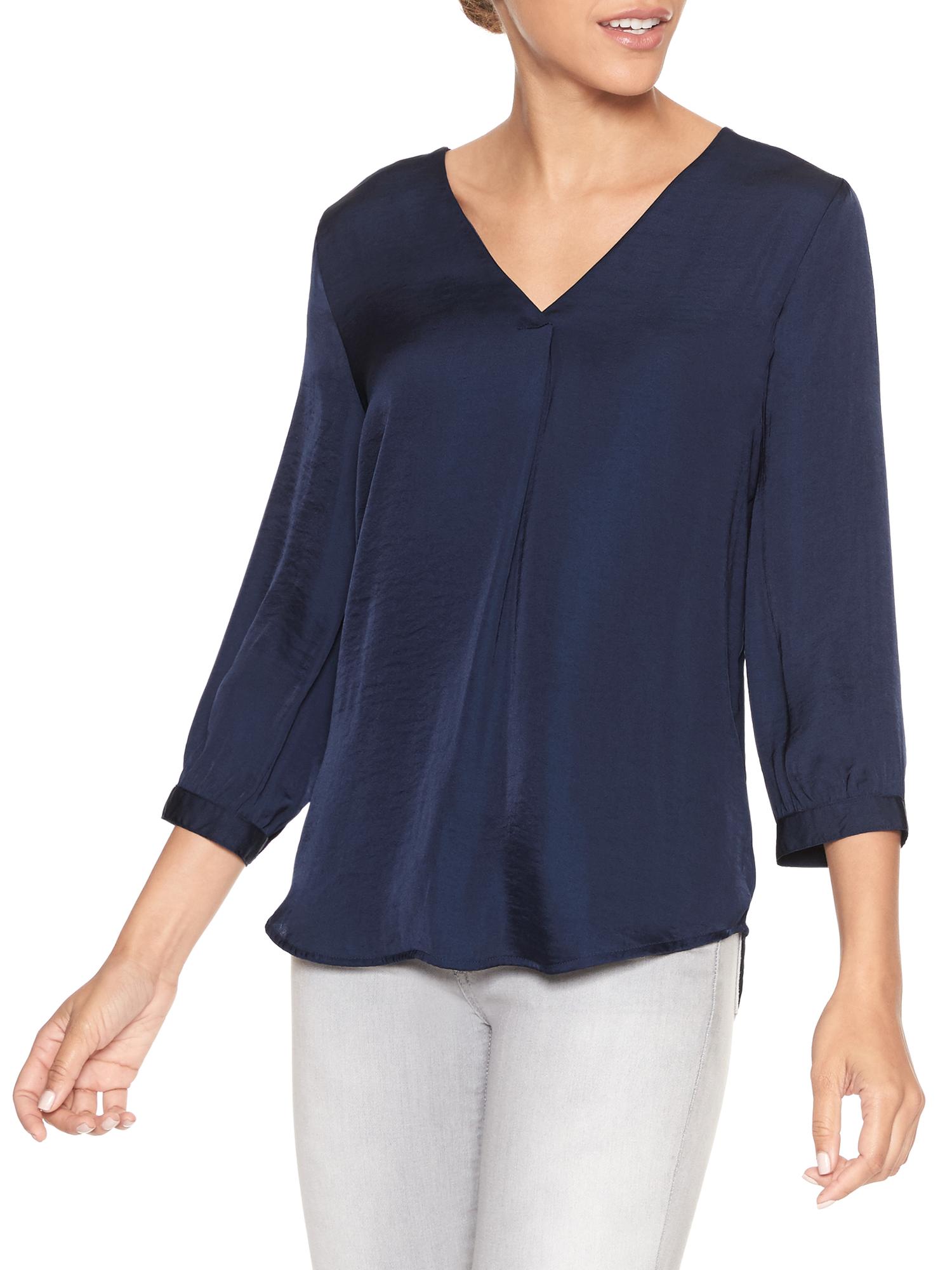 Three-quarter sleeve popover top | Gap Factory
