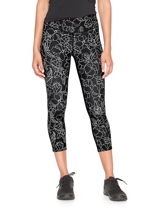 GapFit gfast print colorblock legging capris | Gap Factory