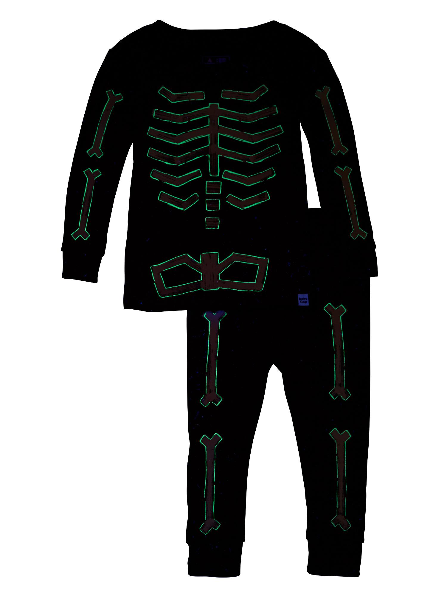 Glow in the dark skeleton sleep set Gap Factory