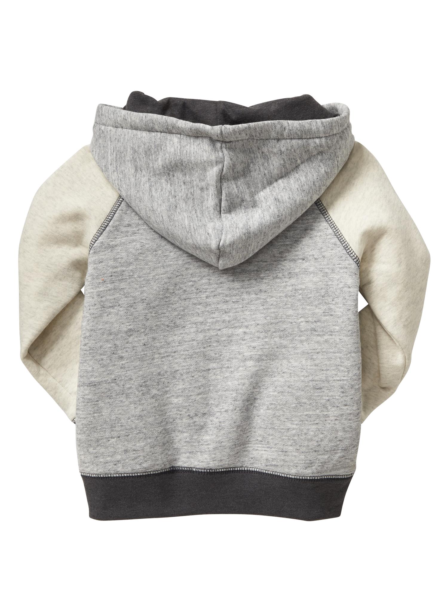 Colorblock raglan arch logo zip hoodie | Gap Factory