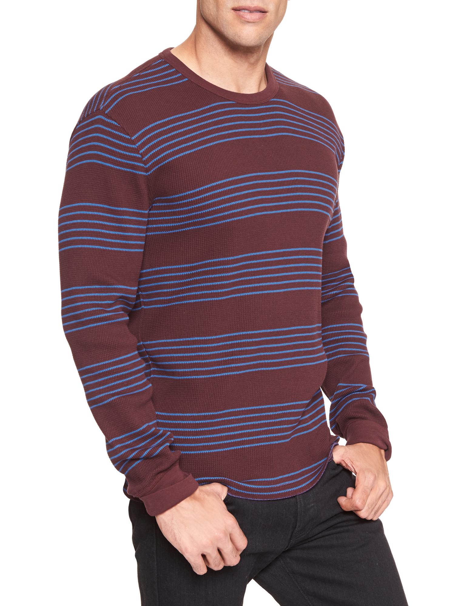 Stripe thermal long-sleeve tee | Gap Factory