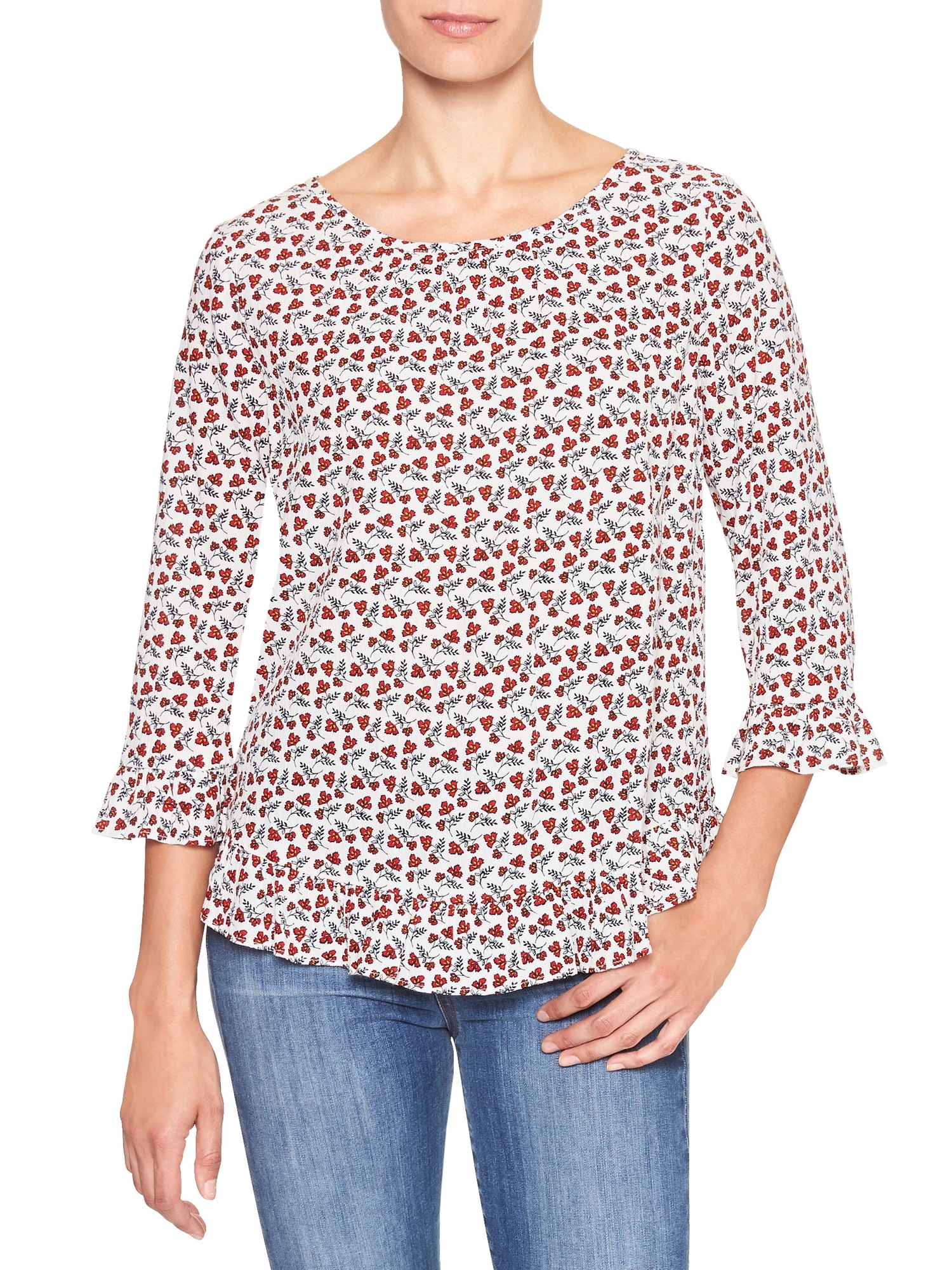 Floral ruffle top | Gap Factory