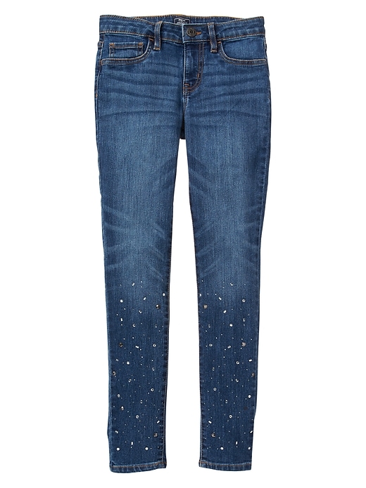 Stretch embellished skinny jeans | Gap Factory