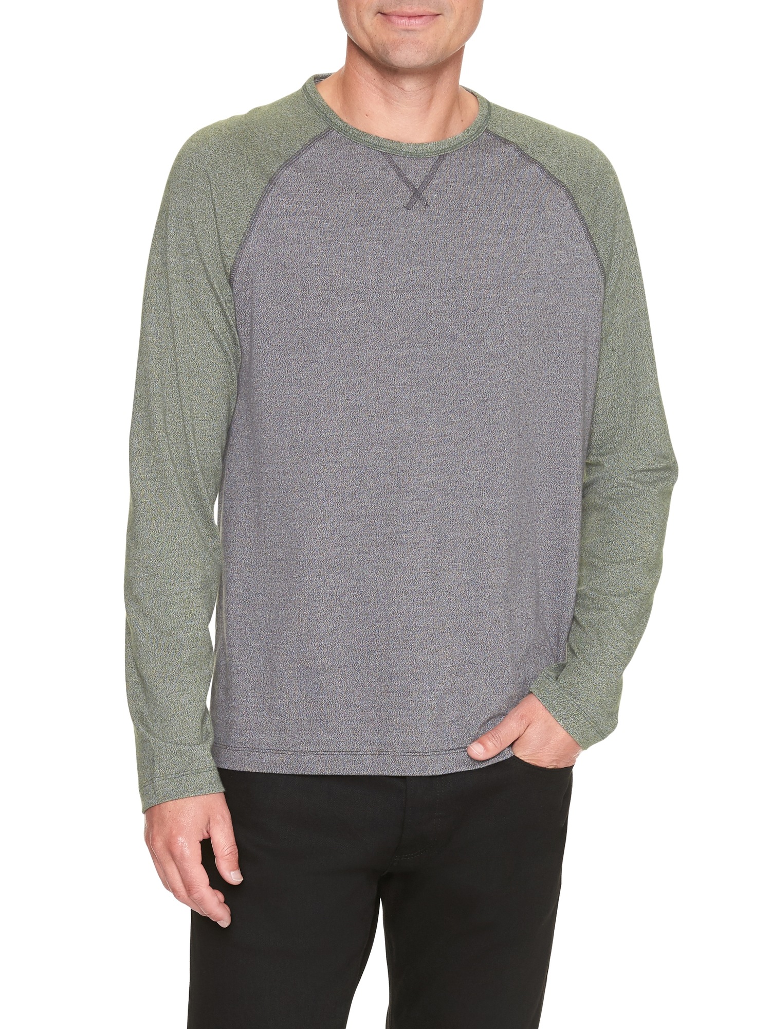 Colorblock raglan long-sleeve tee | Gap Factory