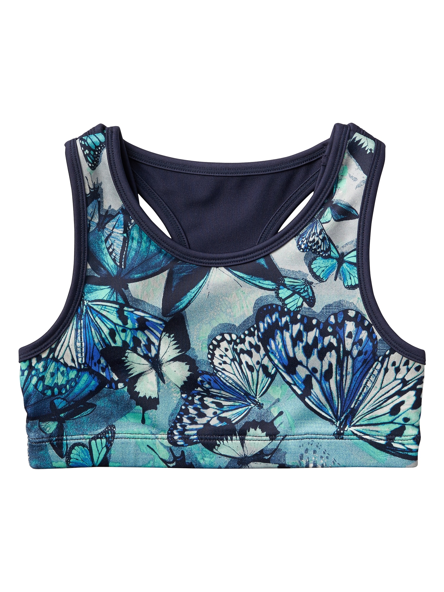 GapFit print racer sports bra | Gap Factory