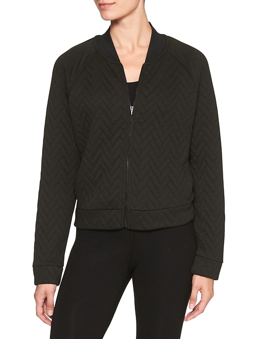 GapFit jacquard bomber jacket | Gap Factory