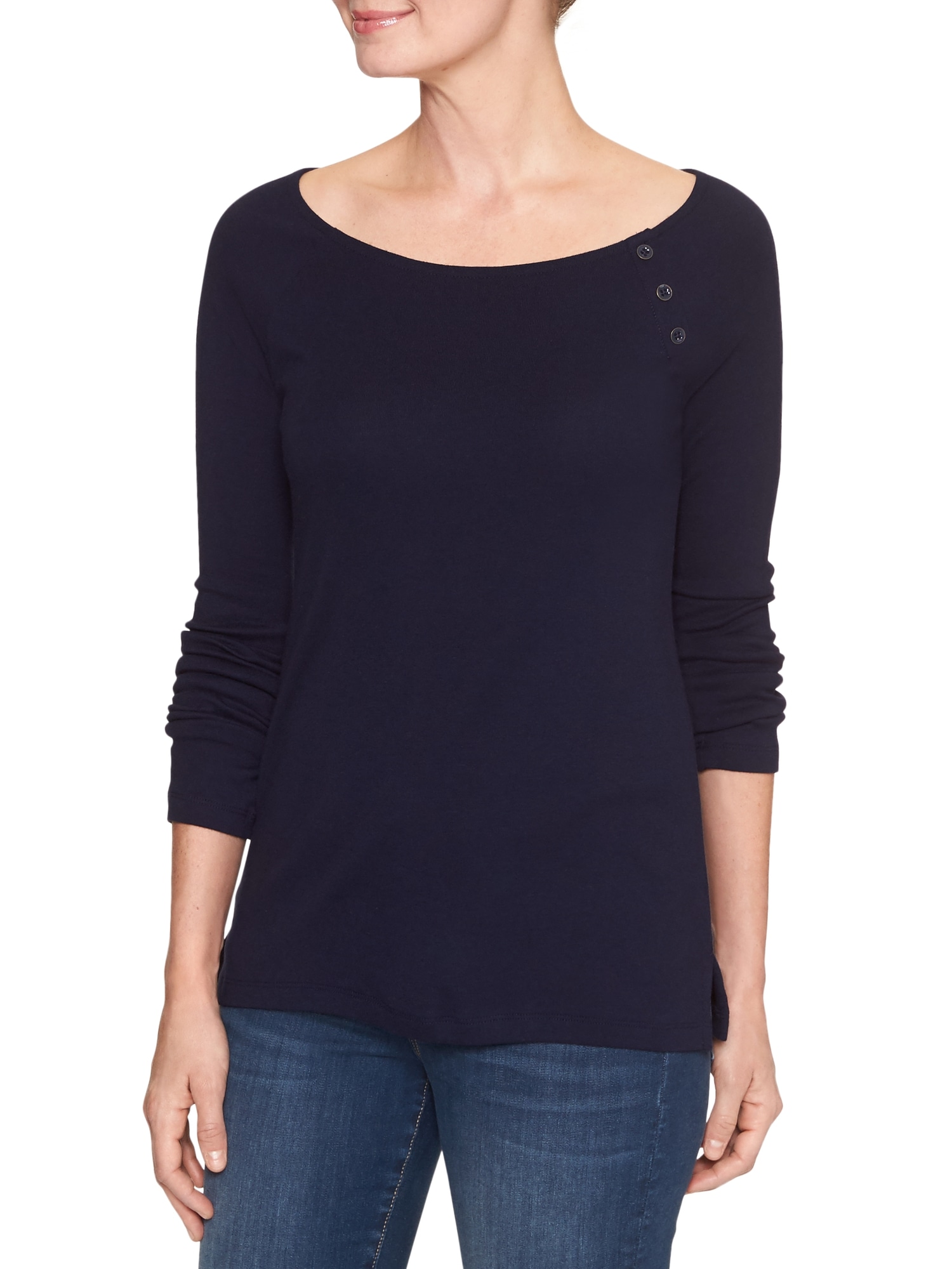 Favorite long-sleeve boatneck tee | Gap Factory