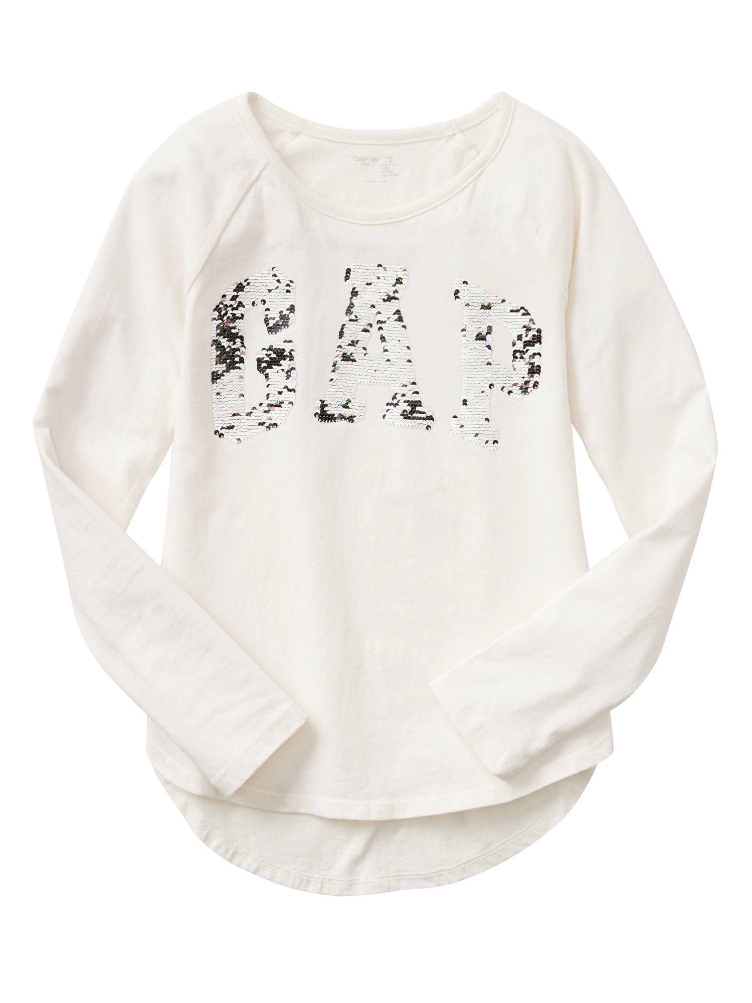 Embellished long-sleeve arch logo graphic tee | Gap Factory