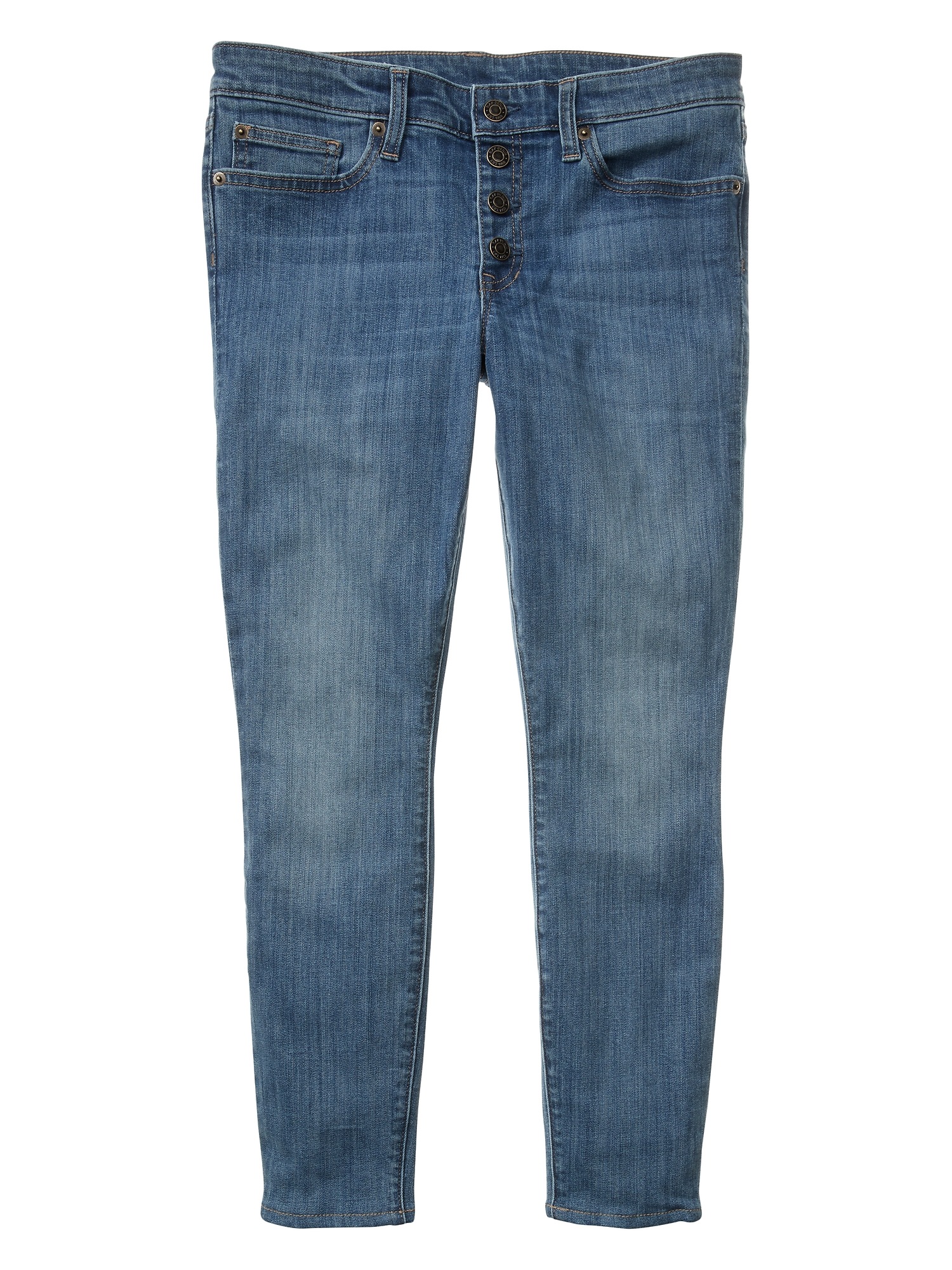 Mid Rise Legging Skimmer Jeans with Button Fly | Gap Factory
