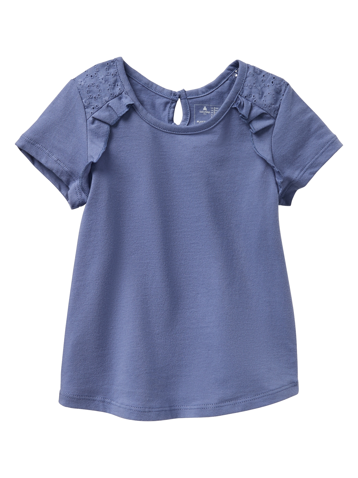 Eyelet Ruffle T-Shirt | Gap Factory