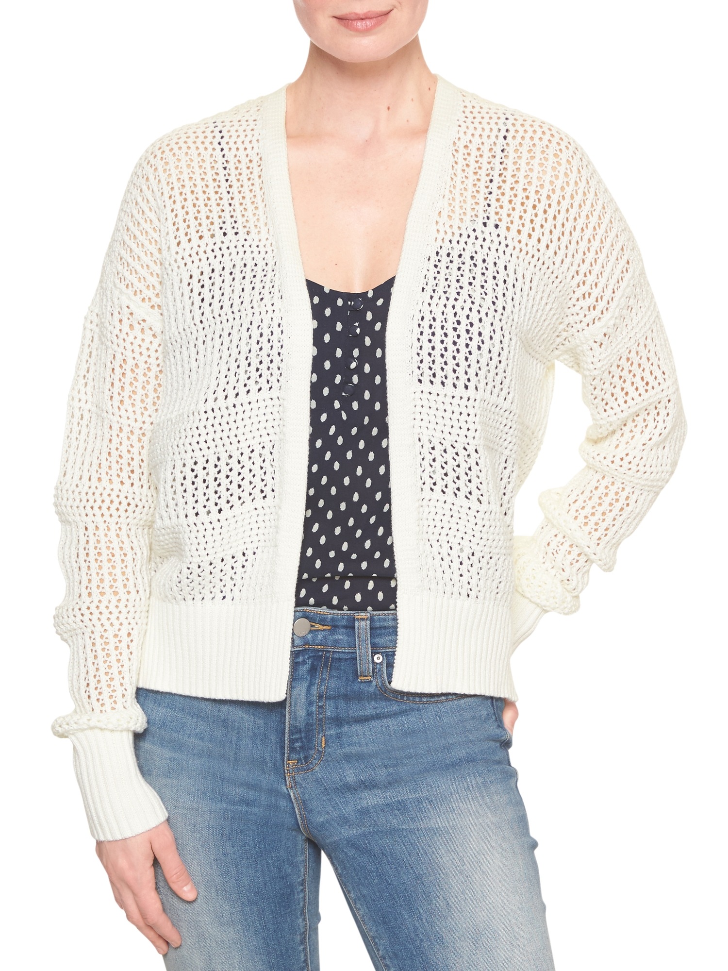 Open-Front Drop-Shoulder Cardigan | Gap Factory
