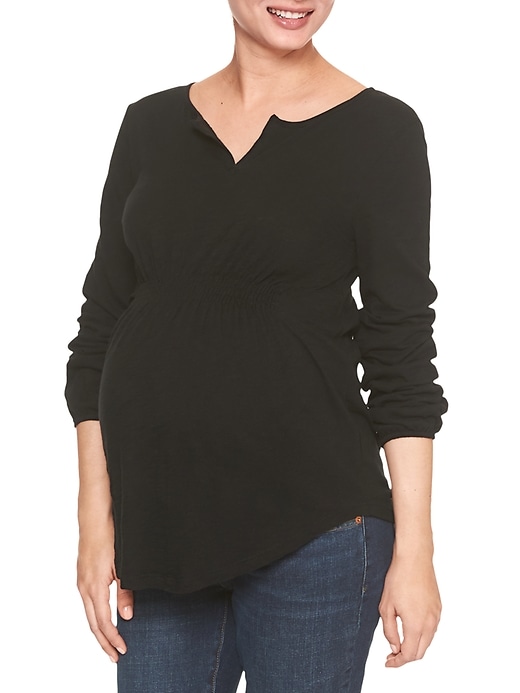 Maternity Smock Top in Slub Jersey | Gap Factory