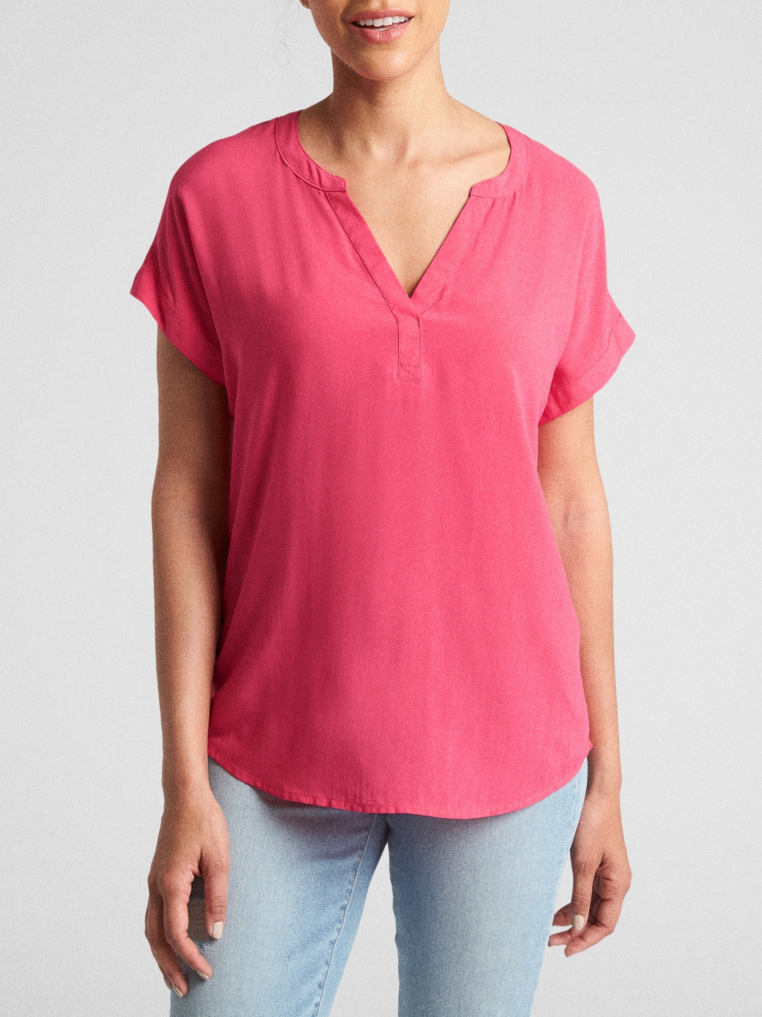 Dolman Split-Neck Top | Gap Factory