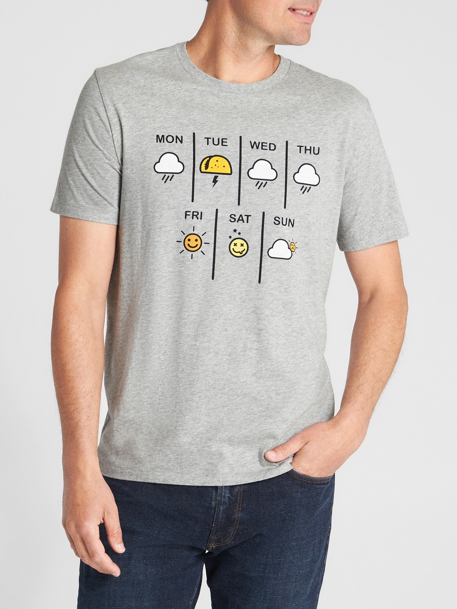 Weather Graphic Crewneck T-Shirt | Gap Factory